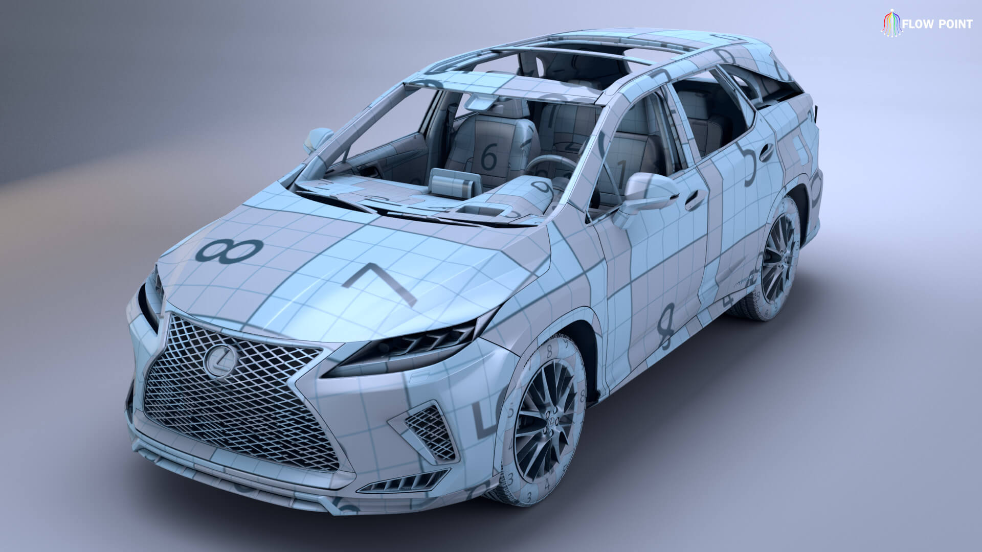 Lexus RX450h 2022 - 3D Model by flowpoint