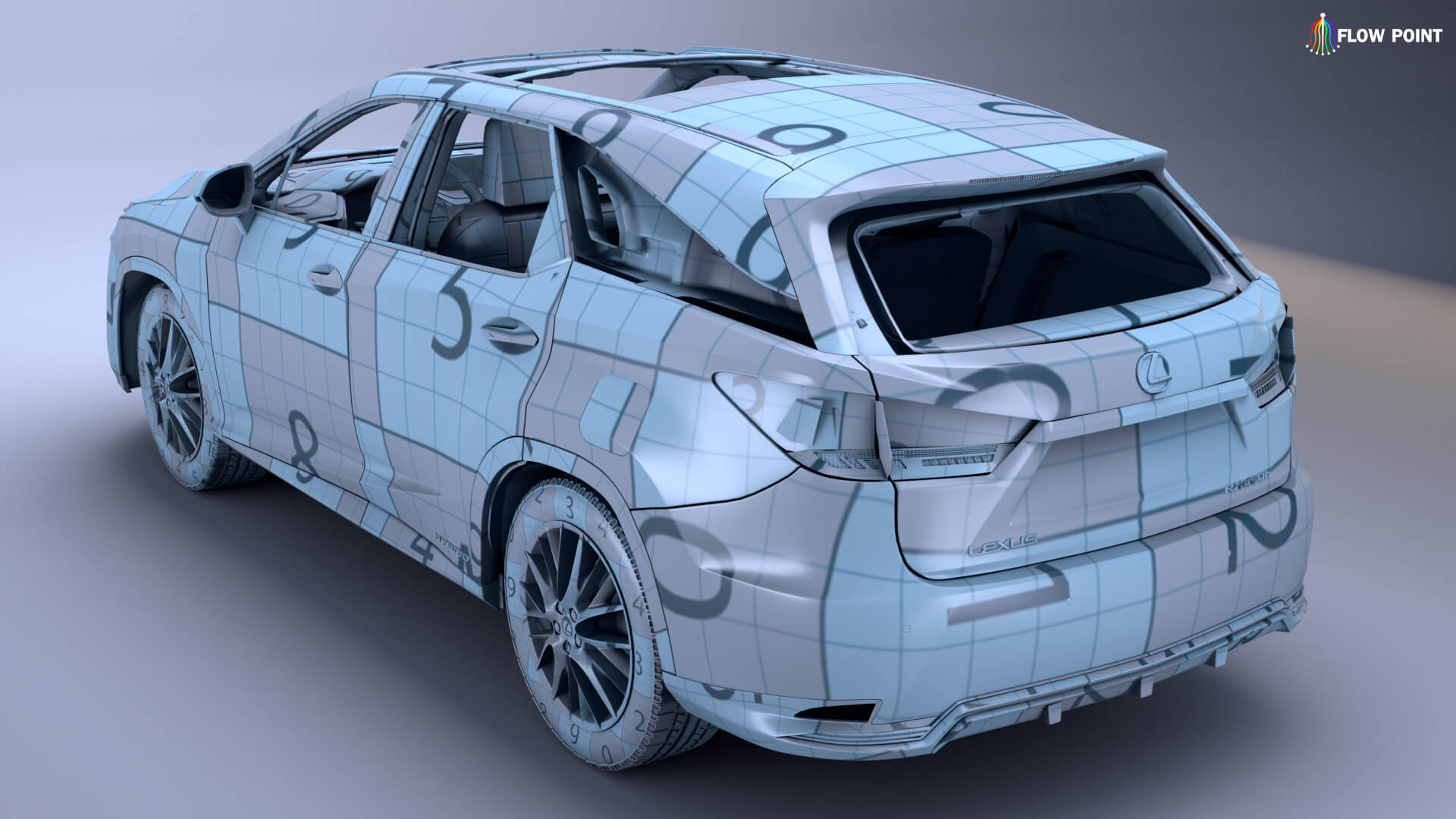 Lexus RX450h 2022 - 3D Model by flowpoint