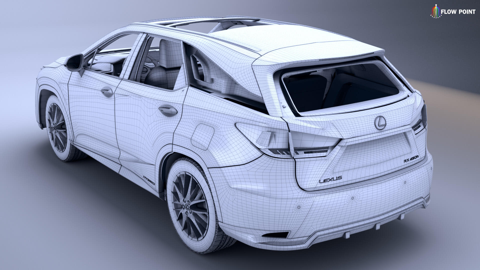 Lexus RX450h 2022 - 3D Model by flowpoint