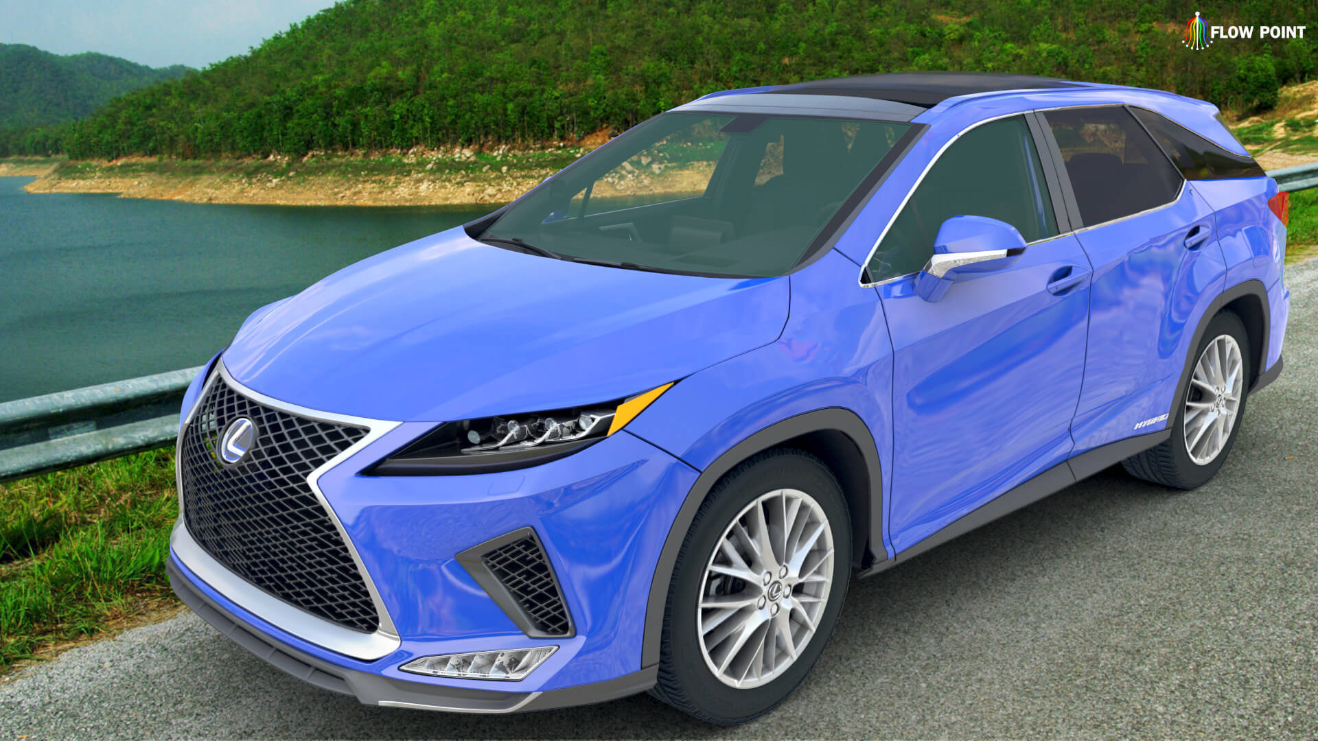 Lexus RX450h 2022 - 3D Model by flowpoint