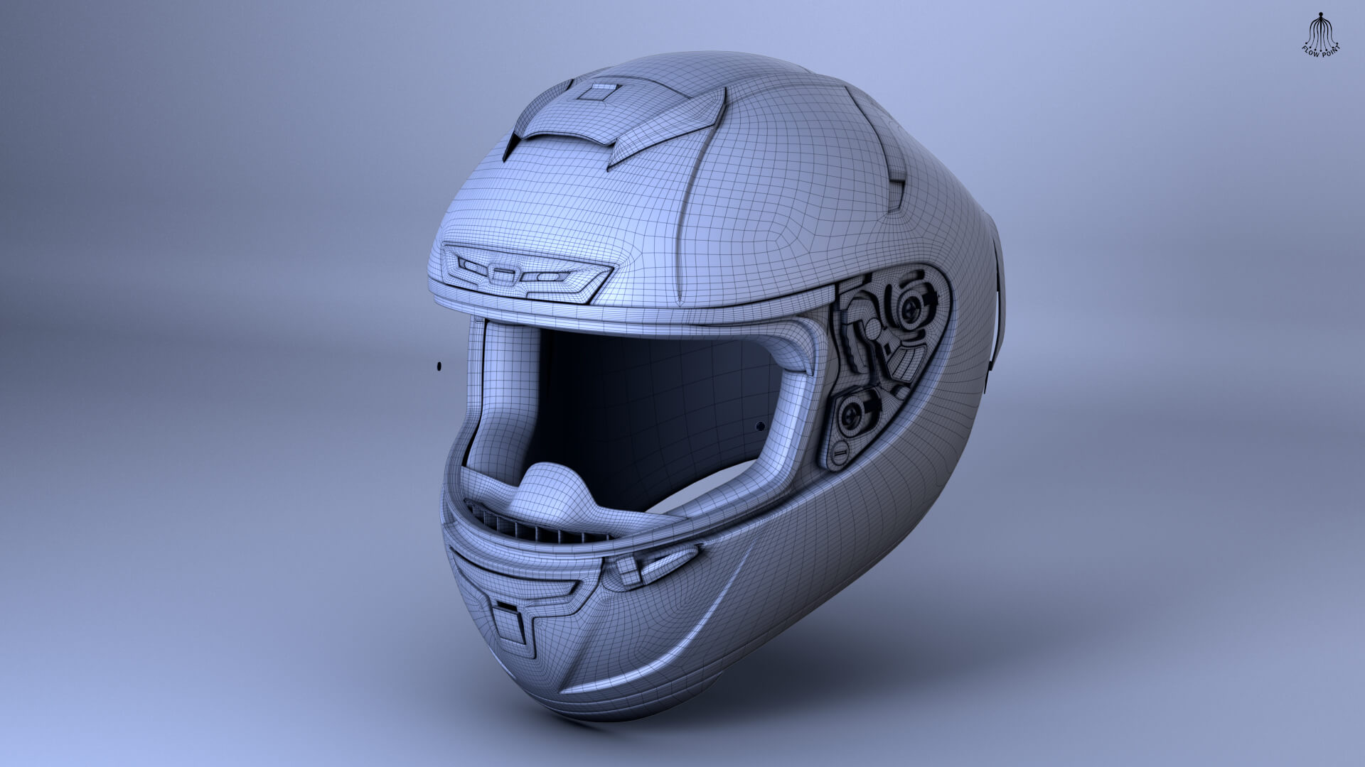 Shoei X-14 Helmet 3D Model by flowpoint