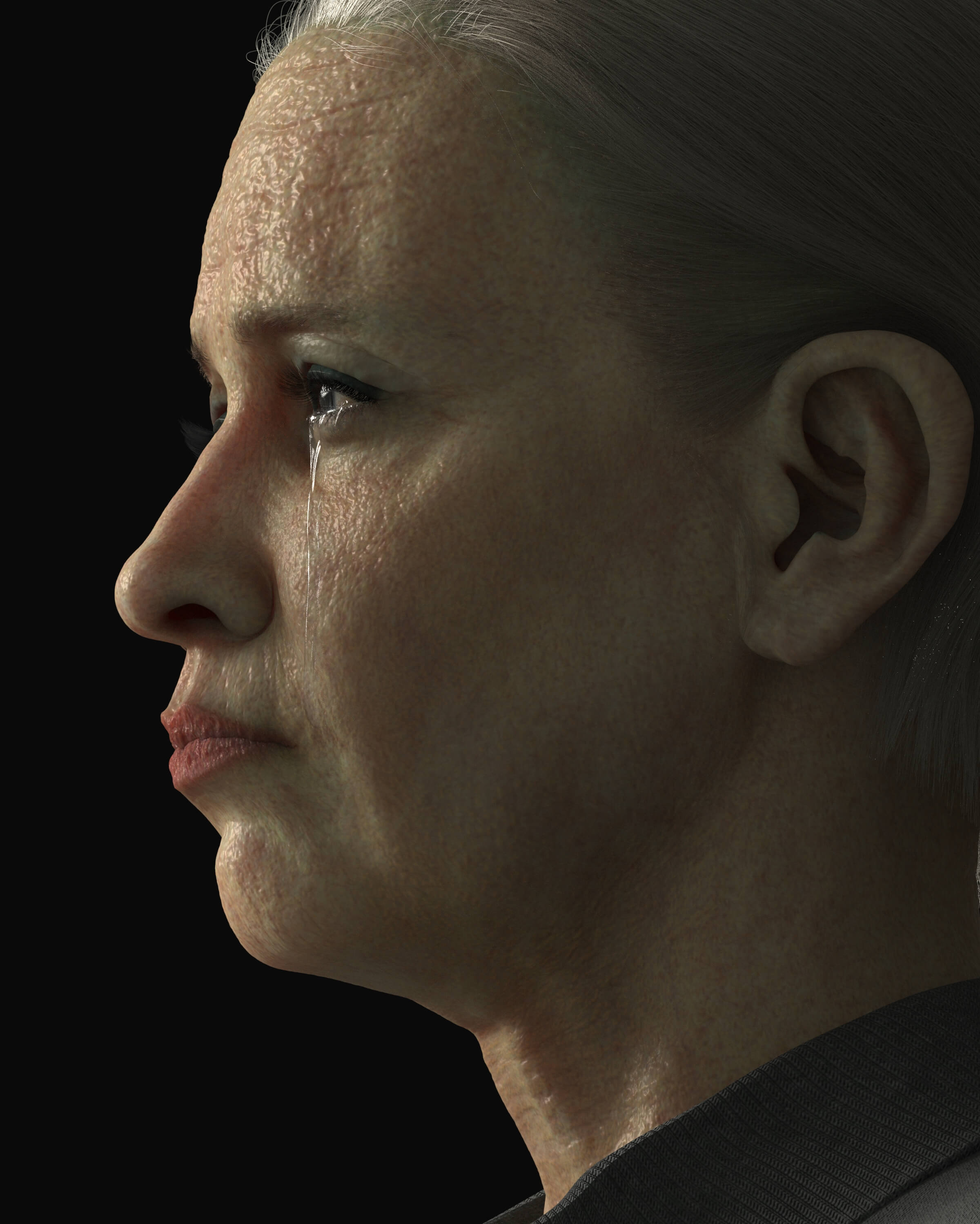 Silent tears 3D Render, Digital Art by Fly028