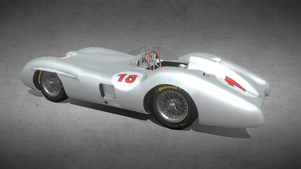 Mercedes Benz W196 Streamliner - 3D Model by fmoine
