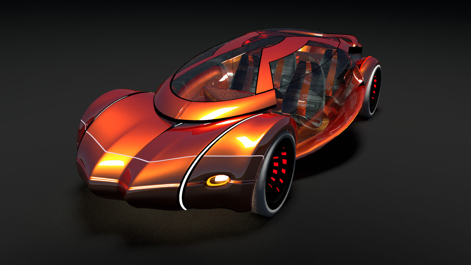 Glass Car Concept - 3D Model by For 1 dolar