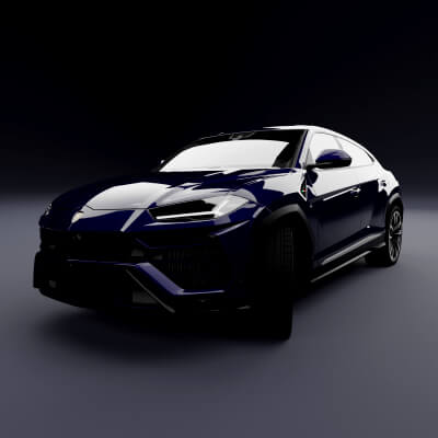 Lamborghini Urus Metallic Blue Dark - 3D Model by ForJaxis