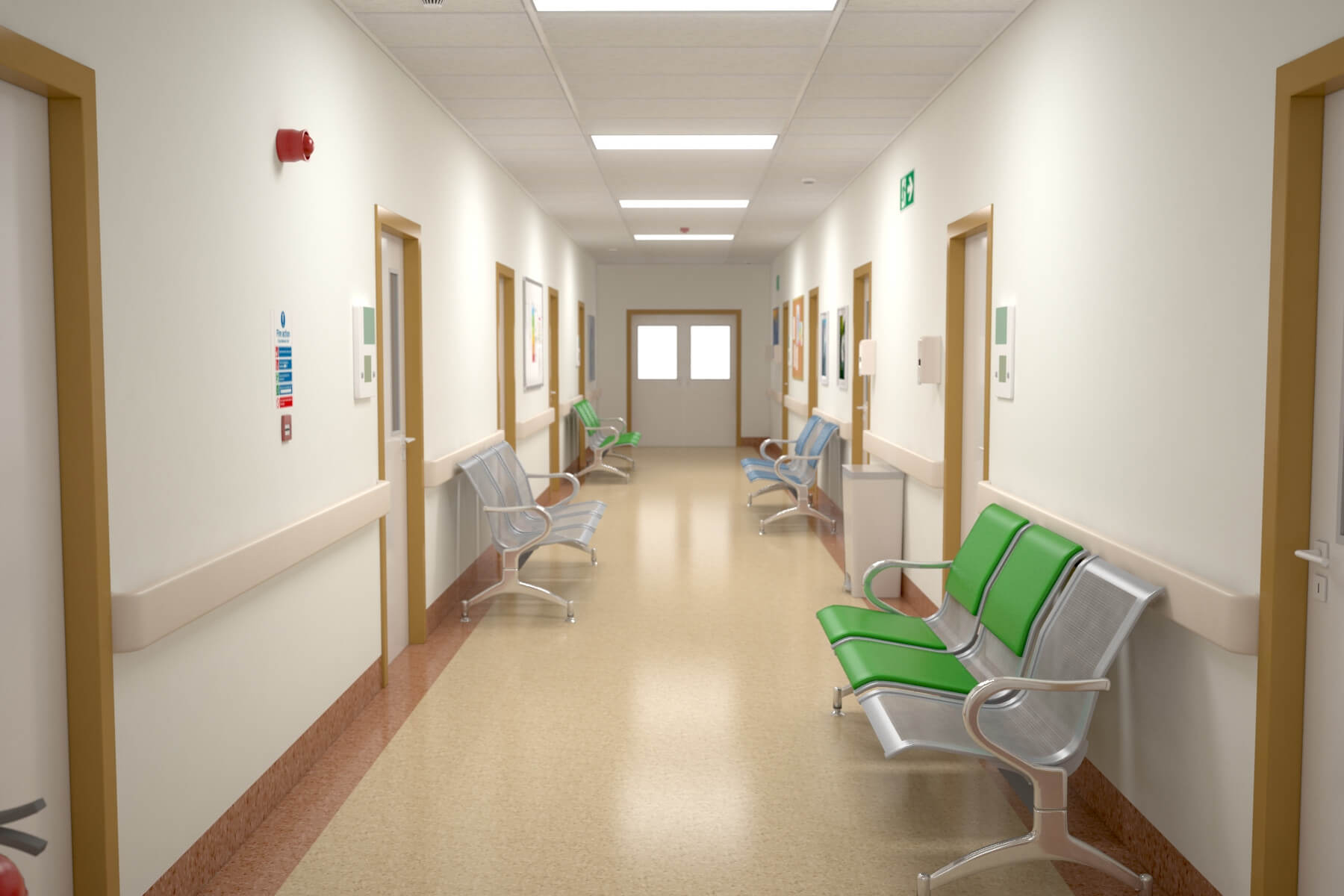Hospital Corridor - 3D Model by FormD