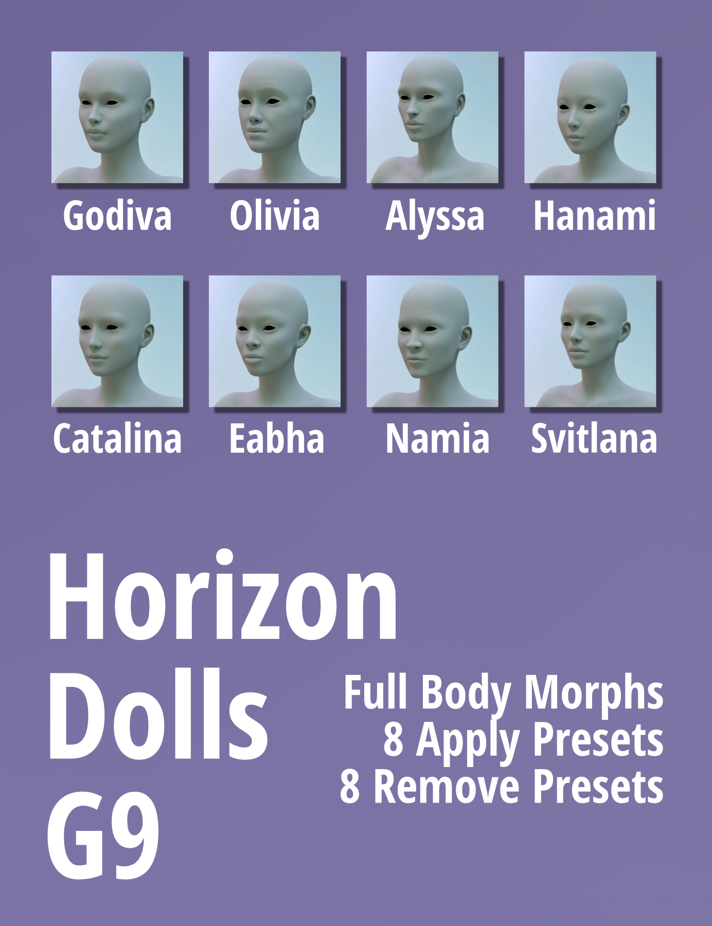 8 Horizon Dolls Full Body Morphs for Genesis 9 | RenderHub Forum