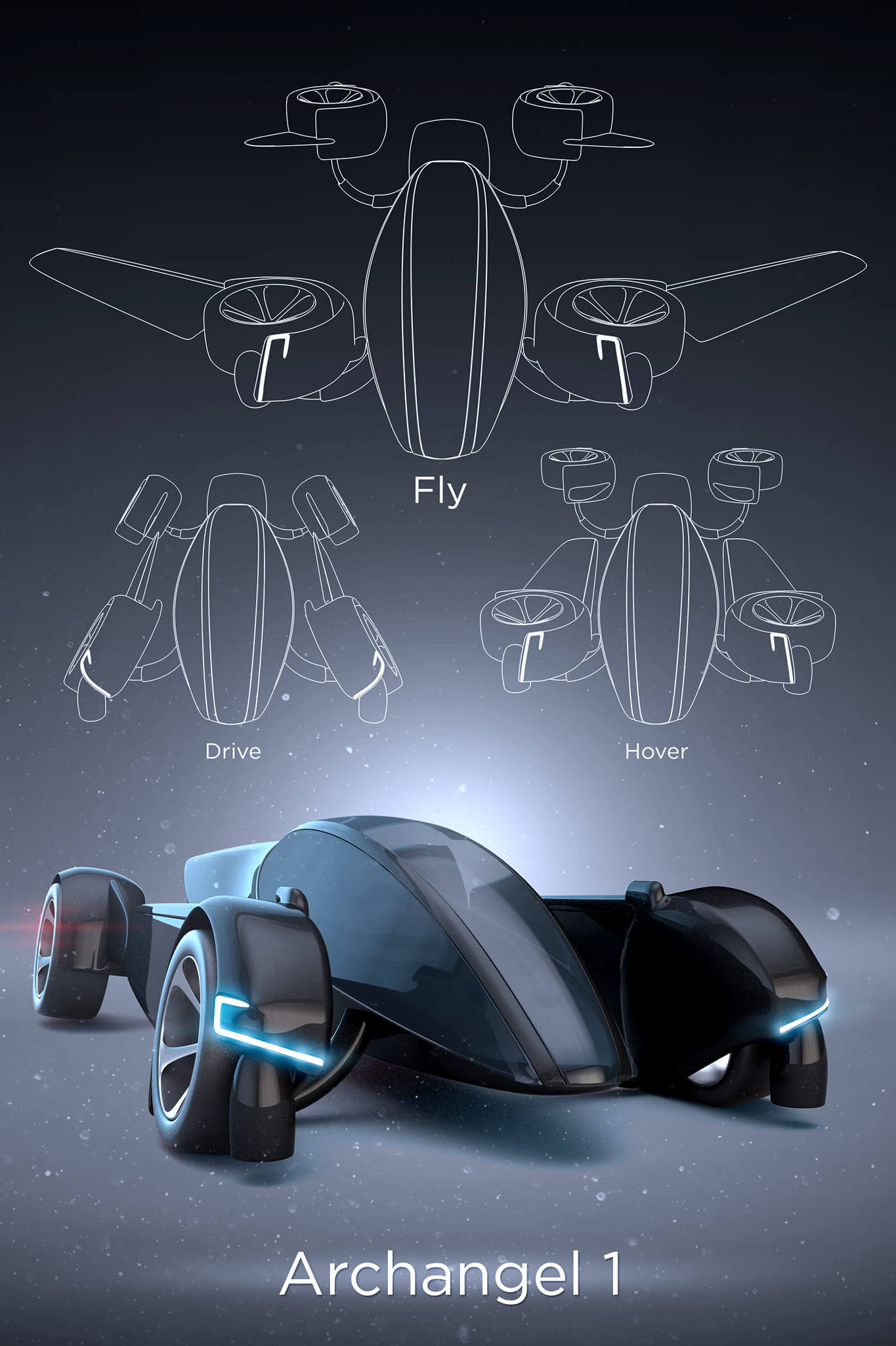 Archangel 1 Flying Car | RenderHub Forum