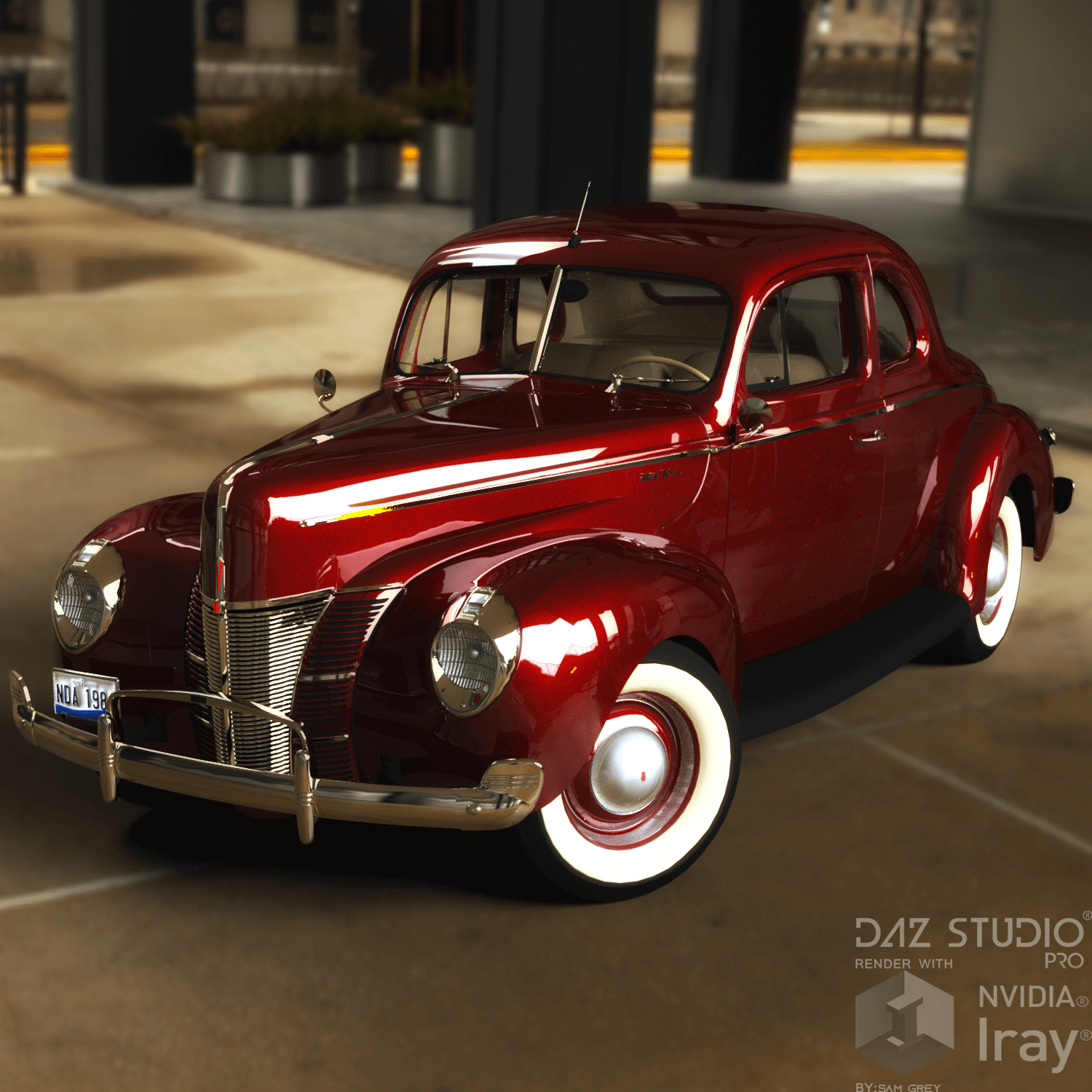 Ford Model Coupe 1940 for DAZ Studio and 3D model | RenderHub Forum