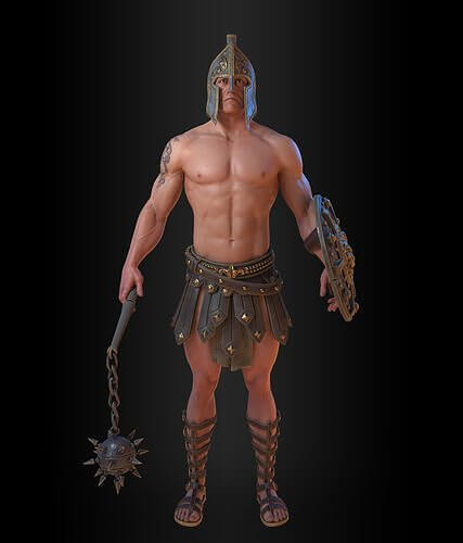 Gladiator - 3D Model by Foxer