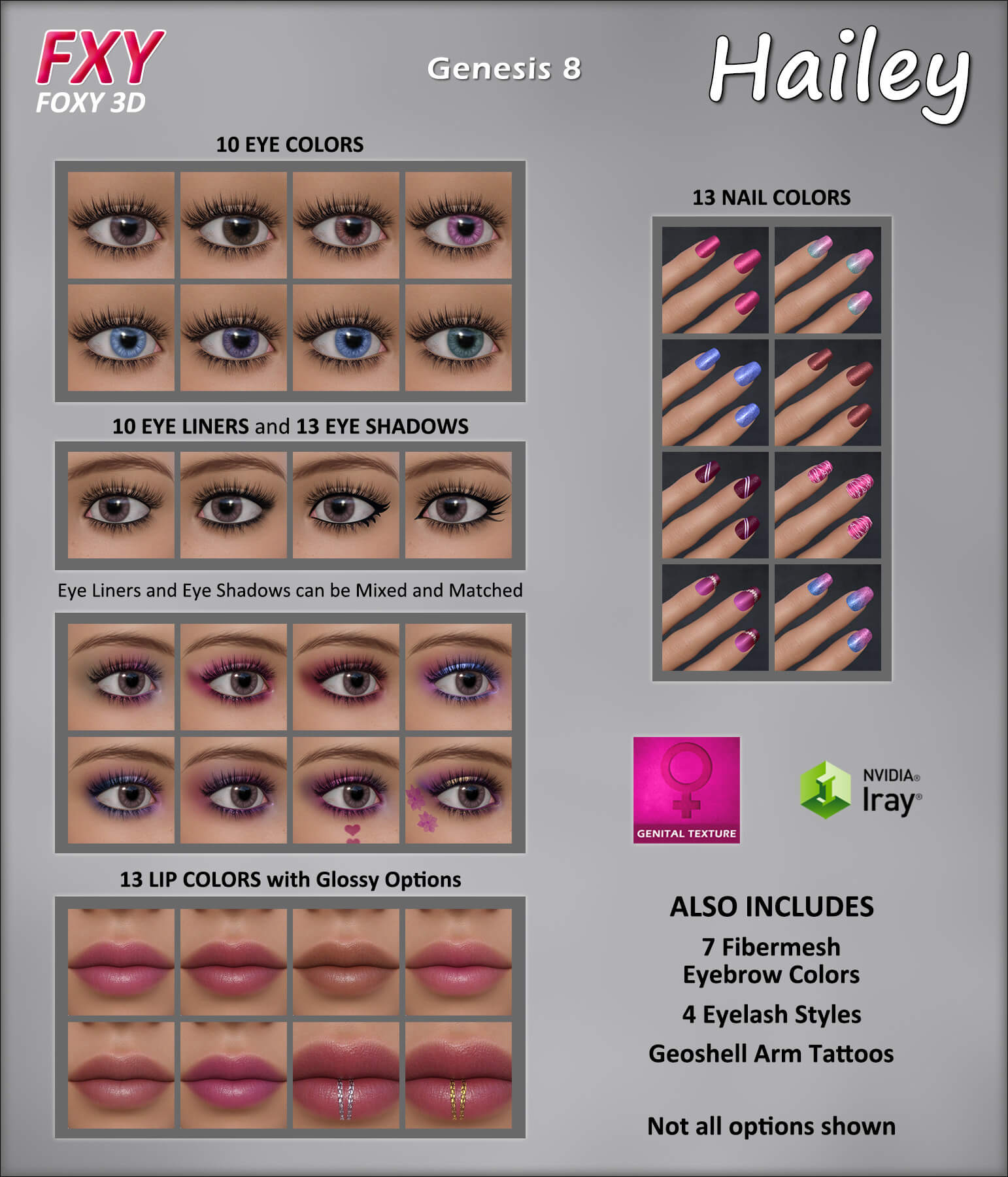 FXY Hailey for Genesis 8 Female - Daz Content by Foxy 3D