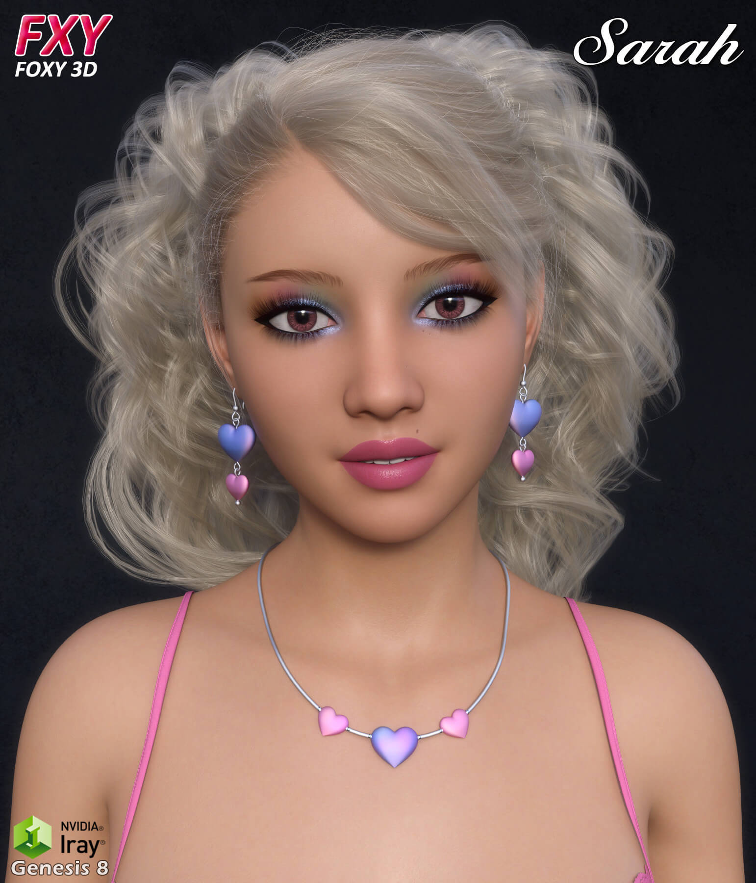 FXY Sarah Character for Genesis 8 Female - Daz Content by Foxy 3D