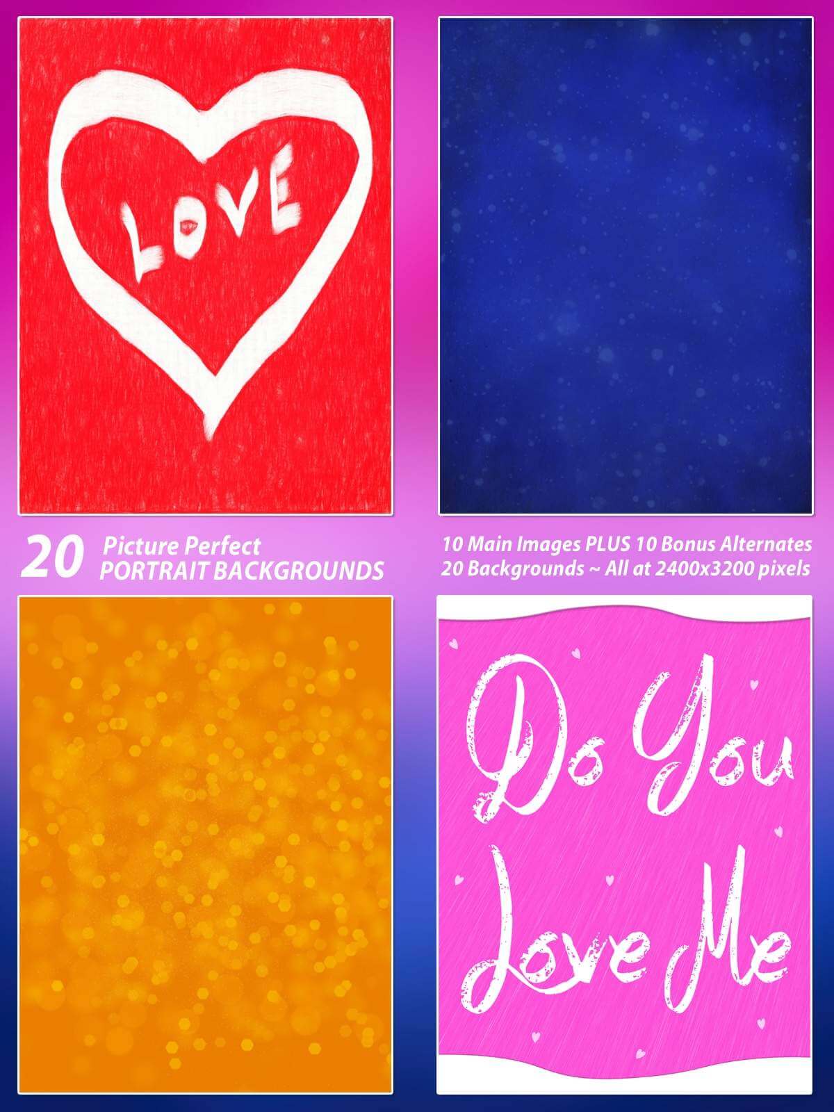 Picture Perfect Portrait Backgrounds - Volume 3 Daz Content by Foxy 3D