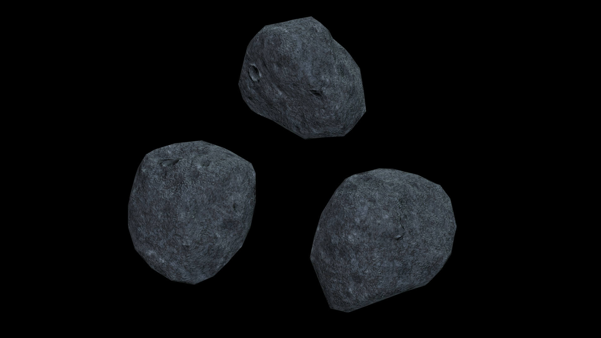 Asteroid Pack - 3D Model by FPSunreal