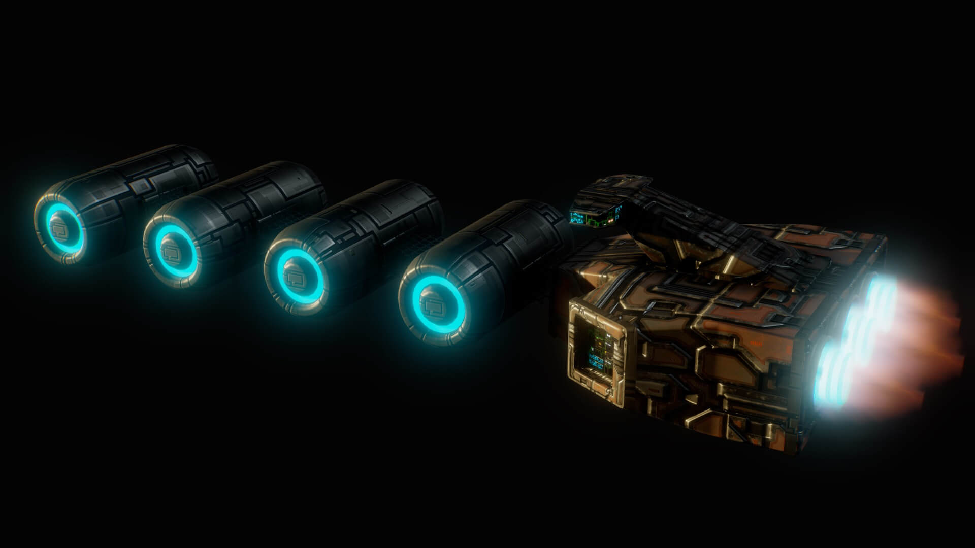 Modular Space Ship Models