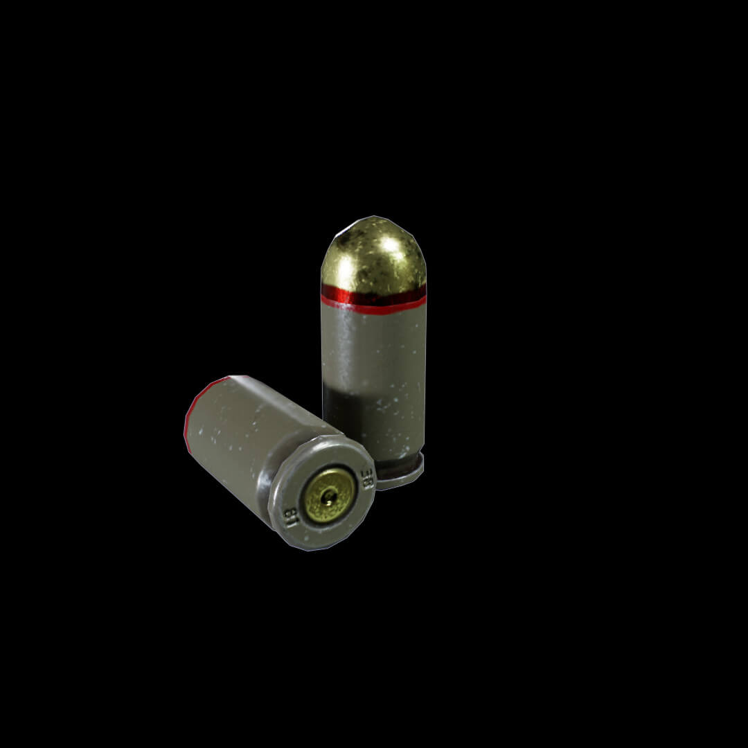 Cartridge 9x18 Mm PM - Free 3D Model by FPSunreal