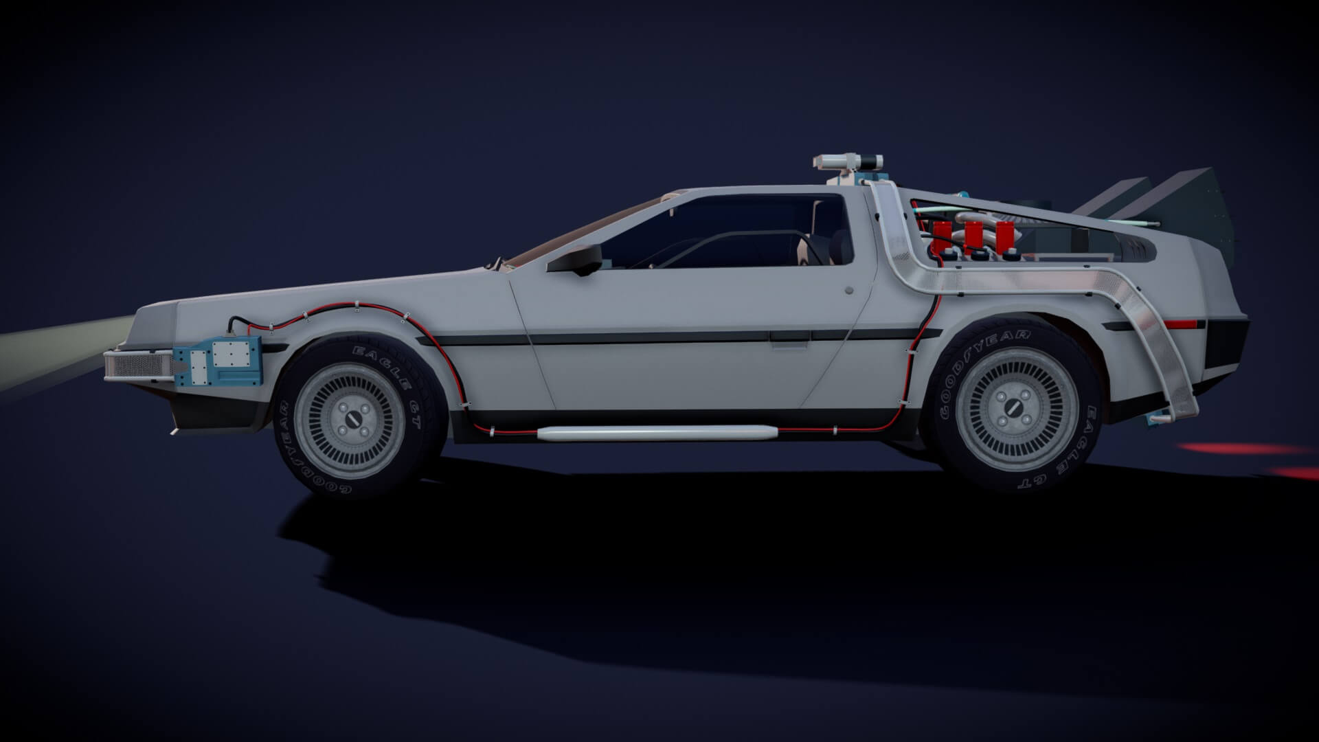 DeLorean DMC - 12 Bttf 3D Model by FPSunreal
