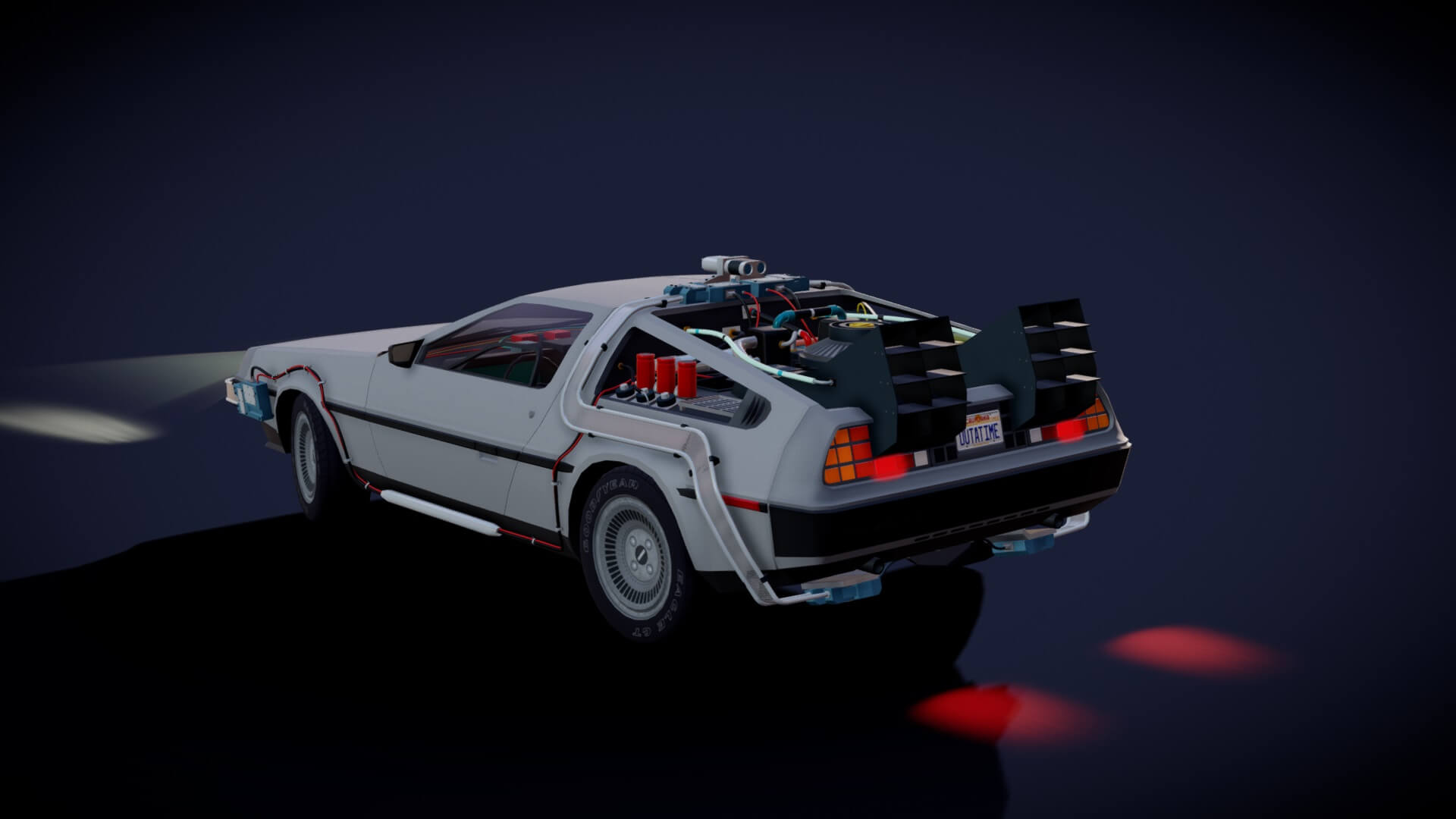 DeLorean DMC - 12 Bttf 3D Model by FPSunreal