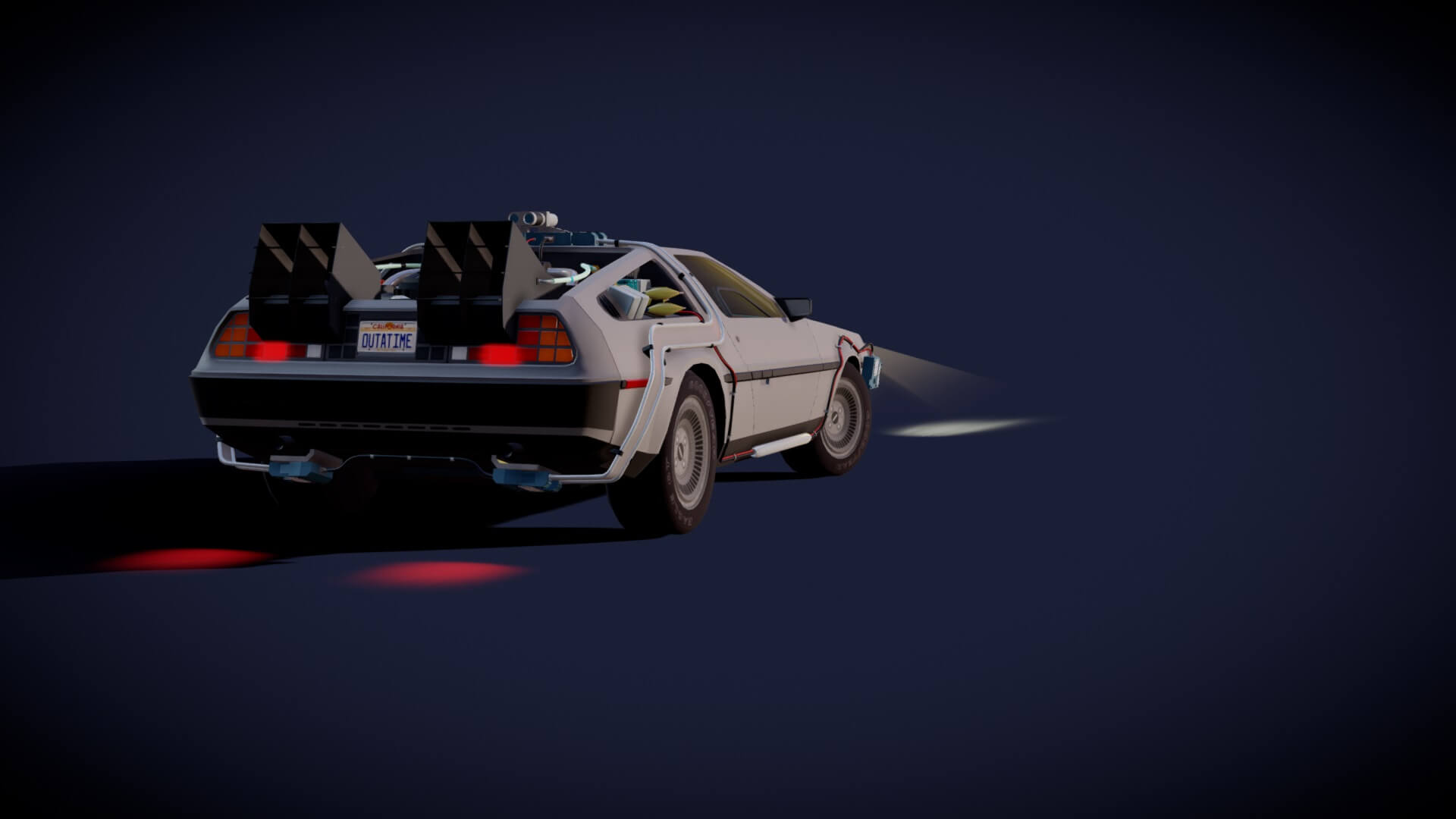 DeLorean DMC - 12 Bttf 3D Model by FPSunreal