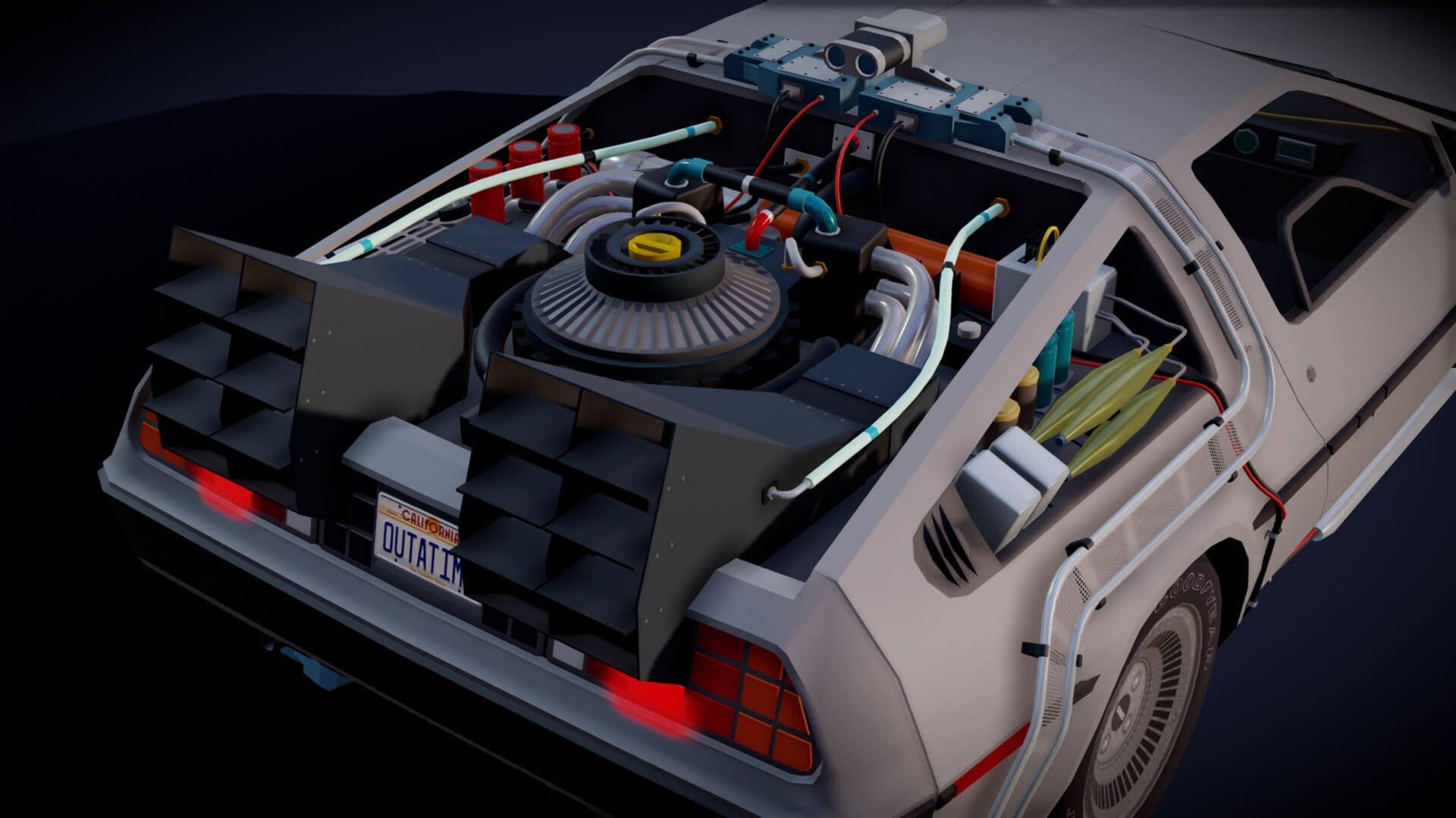 DeLorean DMC - 12 Bttf 3D Model by FPSunreal