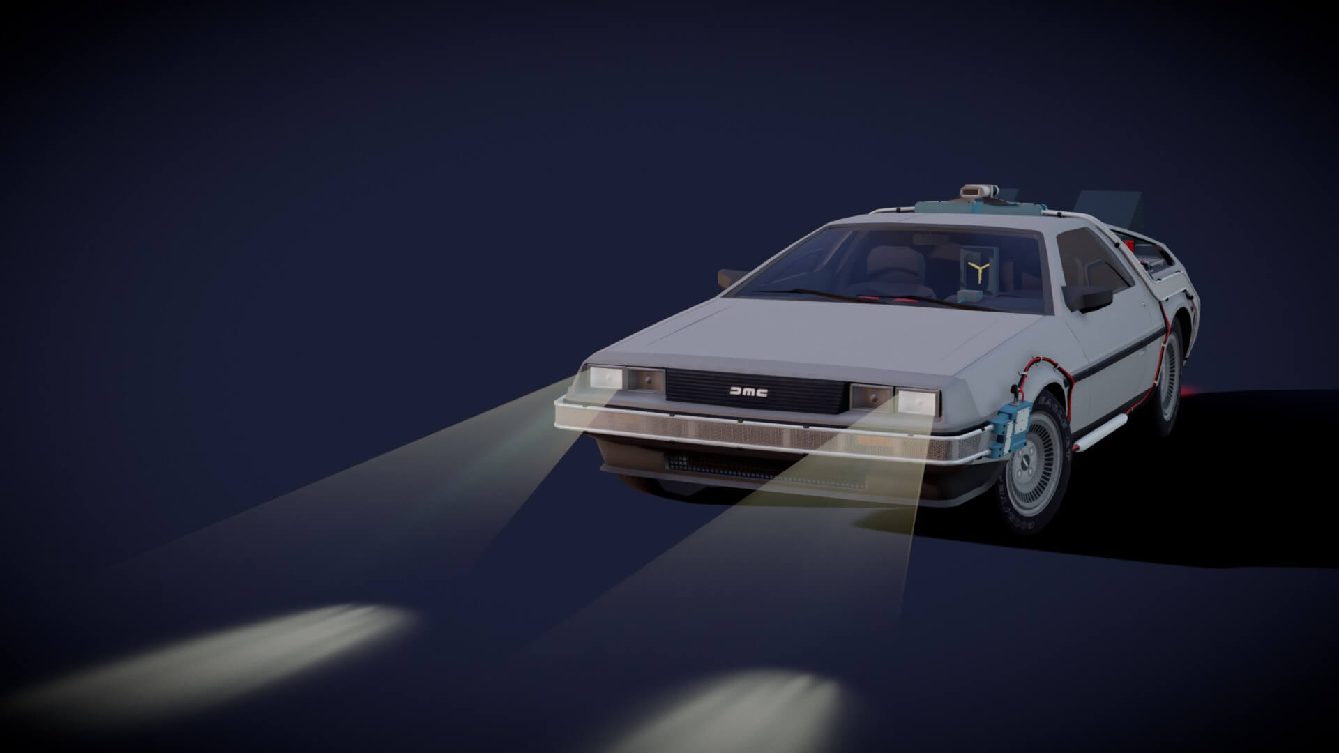 DeLorean DMC - 12 Bttf 3D Model by FPSunreal