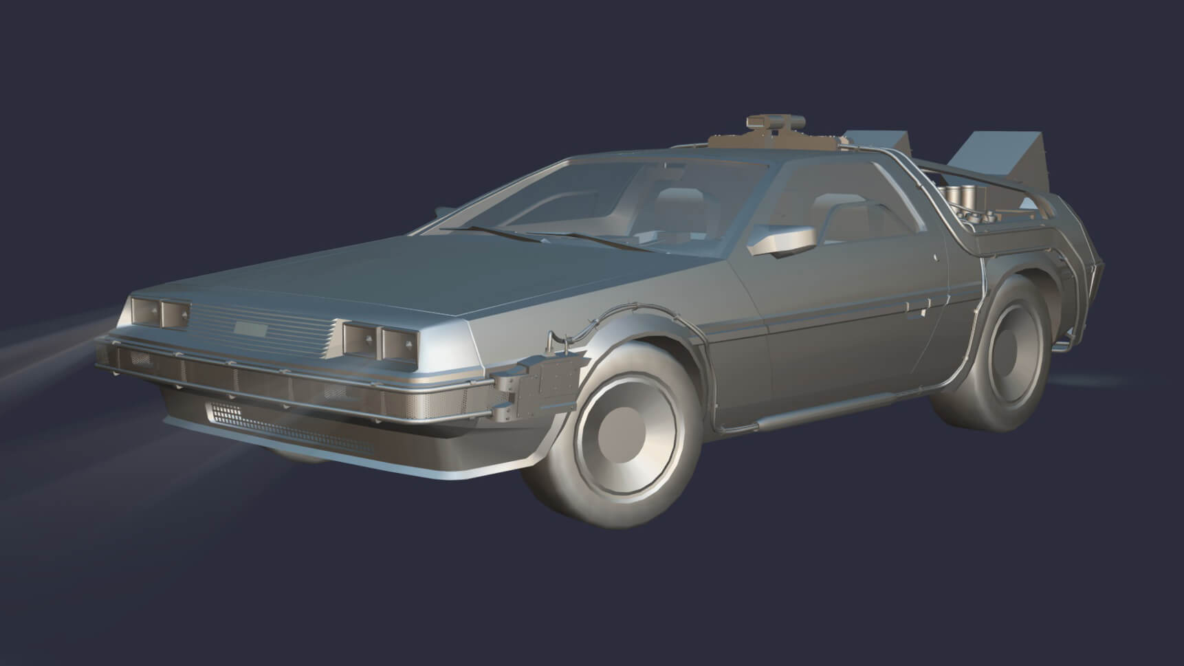 DeLorean DMC - 12 Bttf 3D Model by FPSunreal