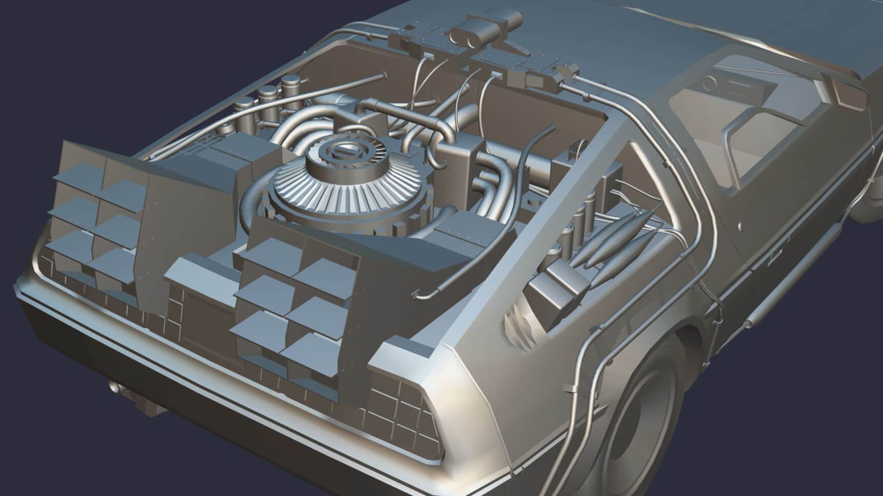 DeLorean DMC - 12 Bttf 3D Model by FPSunreal