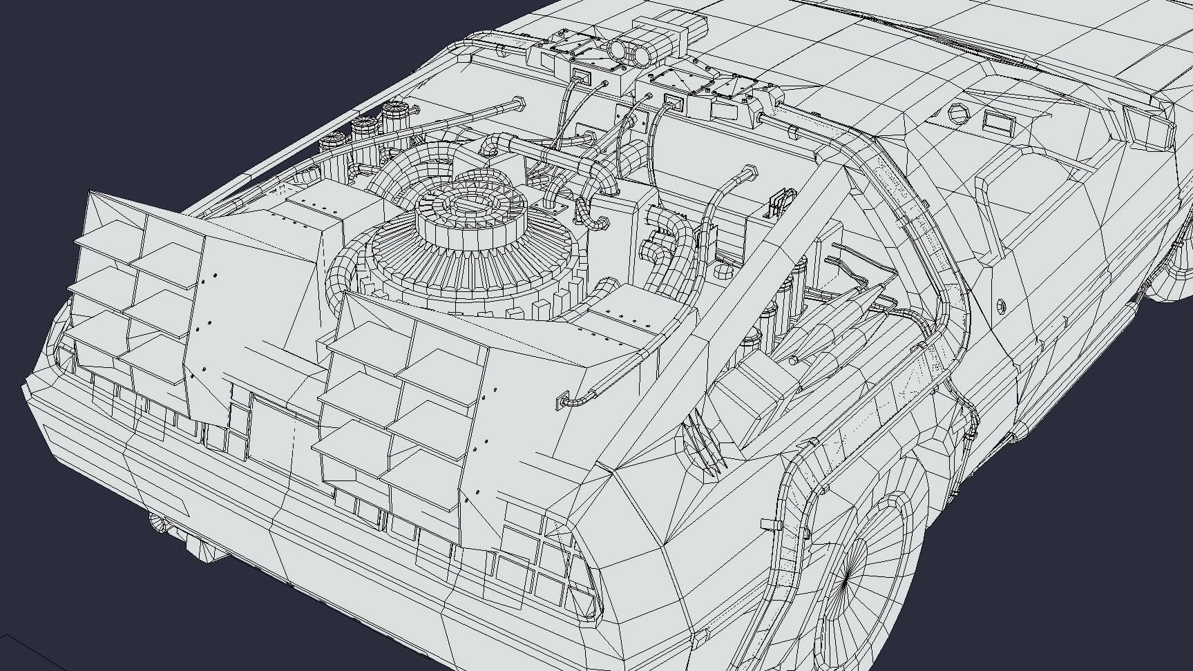 DeLorean DMC - 12 Bttf 3D Model by FPSunreal