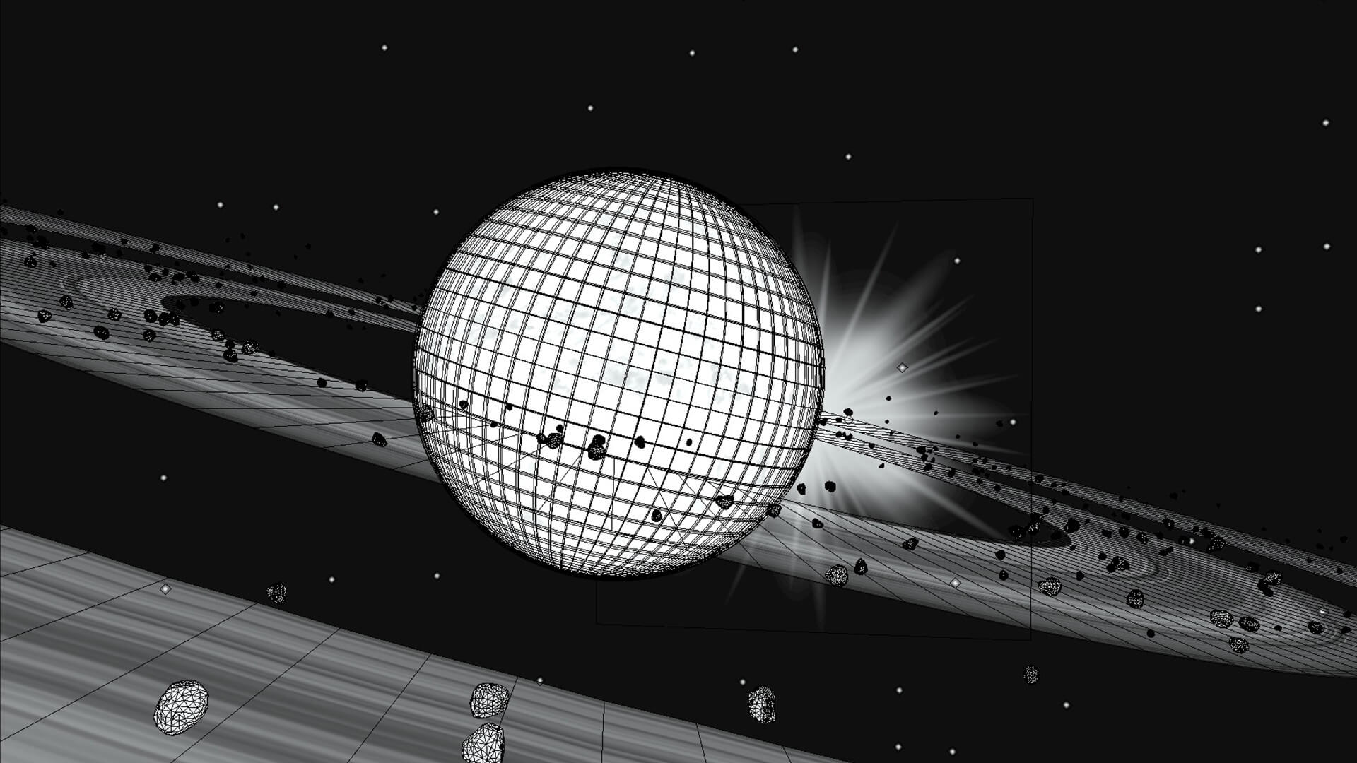 Planet With Rings - 3D Model by FPSunreal