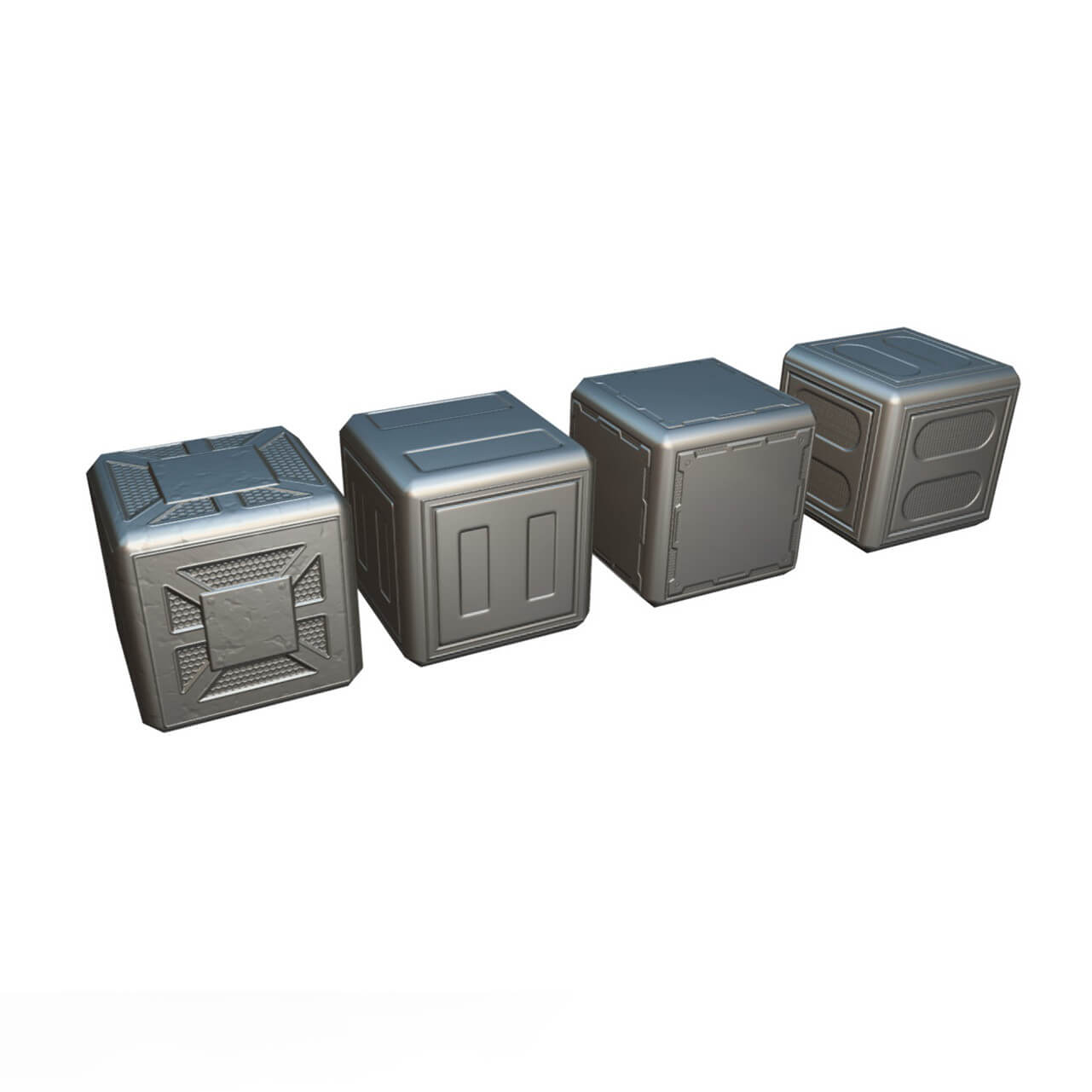 Sci-Fi Crates Asset Free 3D Model by FPSunreal