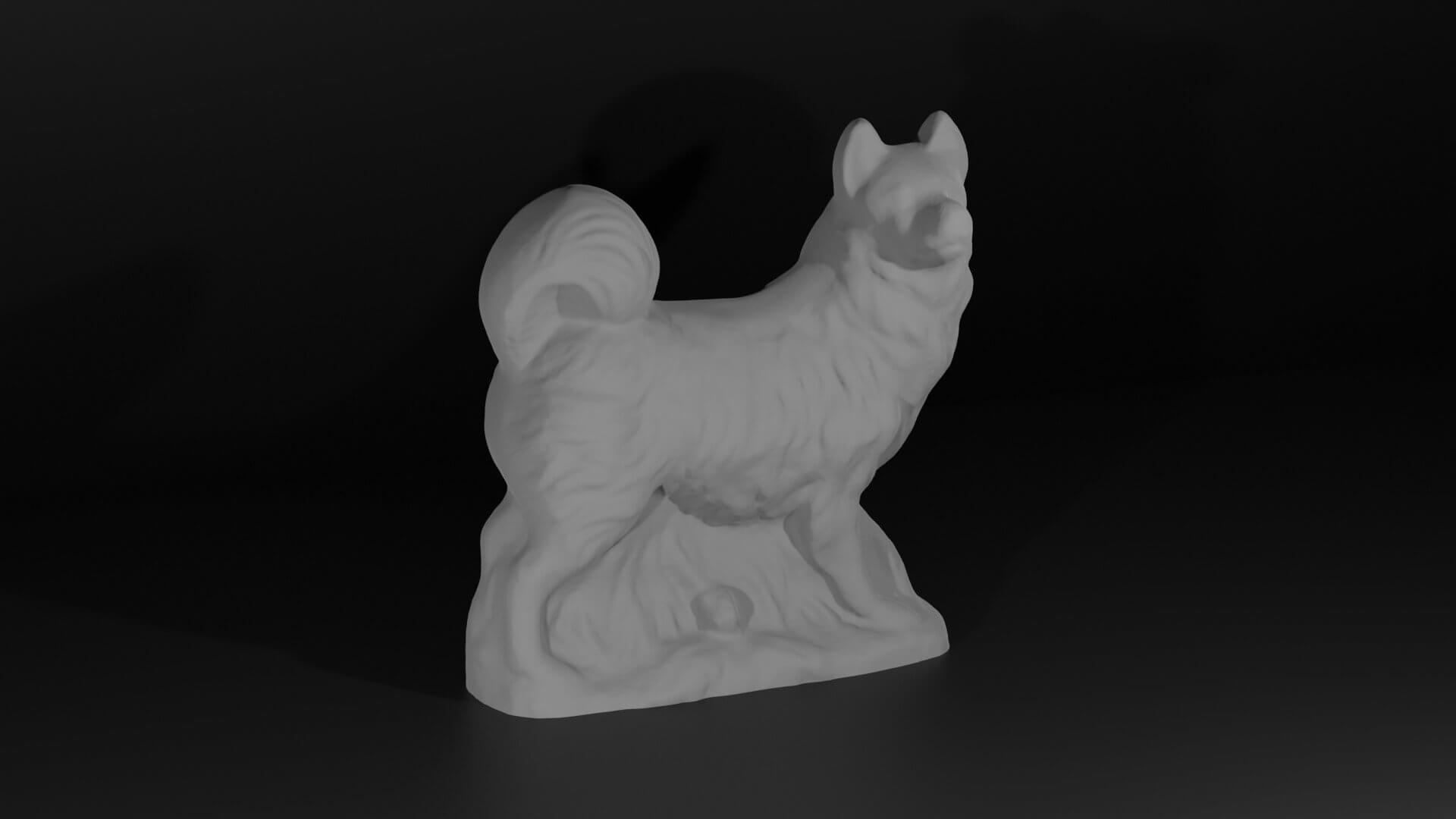 Sculpture of a Dog - Free 3D Model by FPSunreal