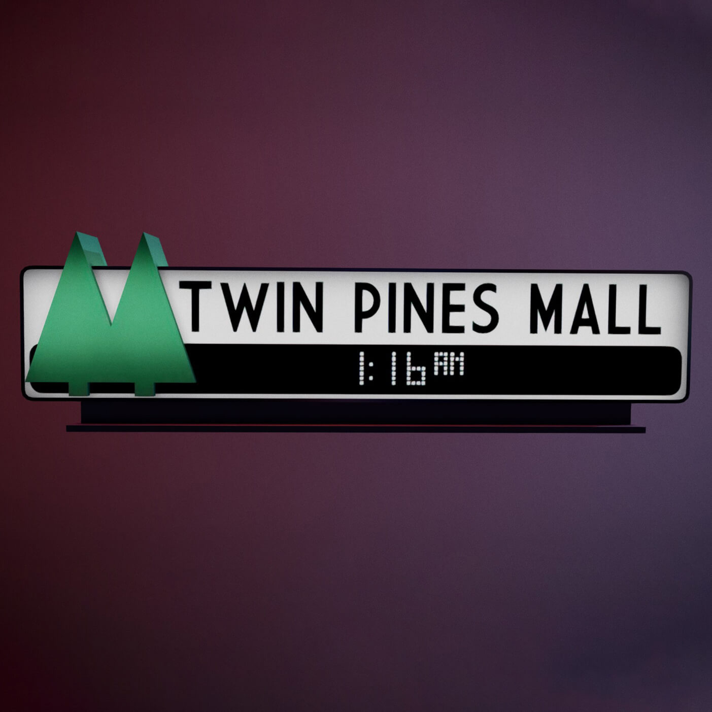 Twin Pines Mall Logo - Free 3D Model by FPSunreal