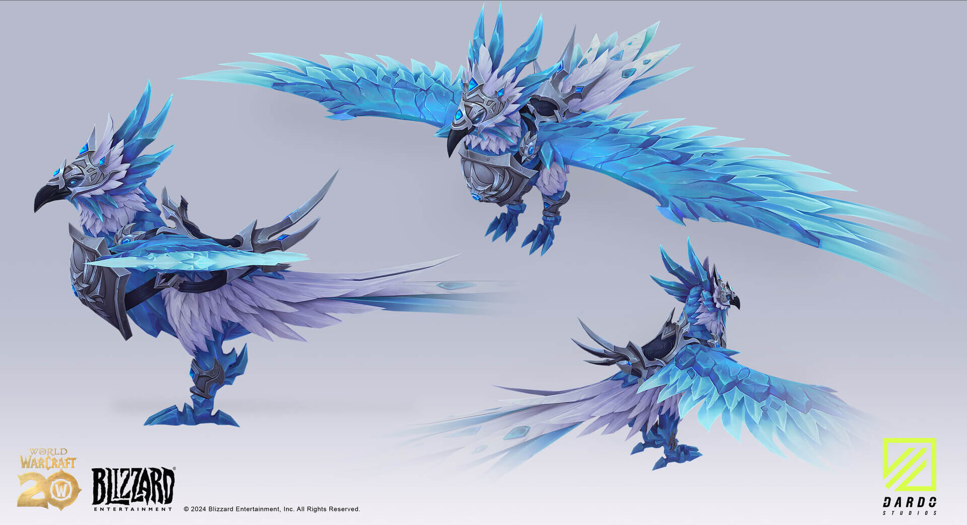 Coldflame Tempest WoW 20th Anniversary Mount 3D Render