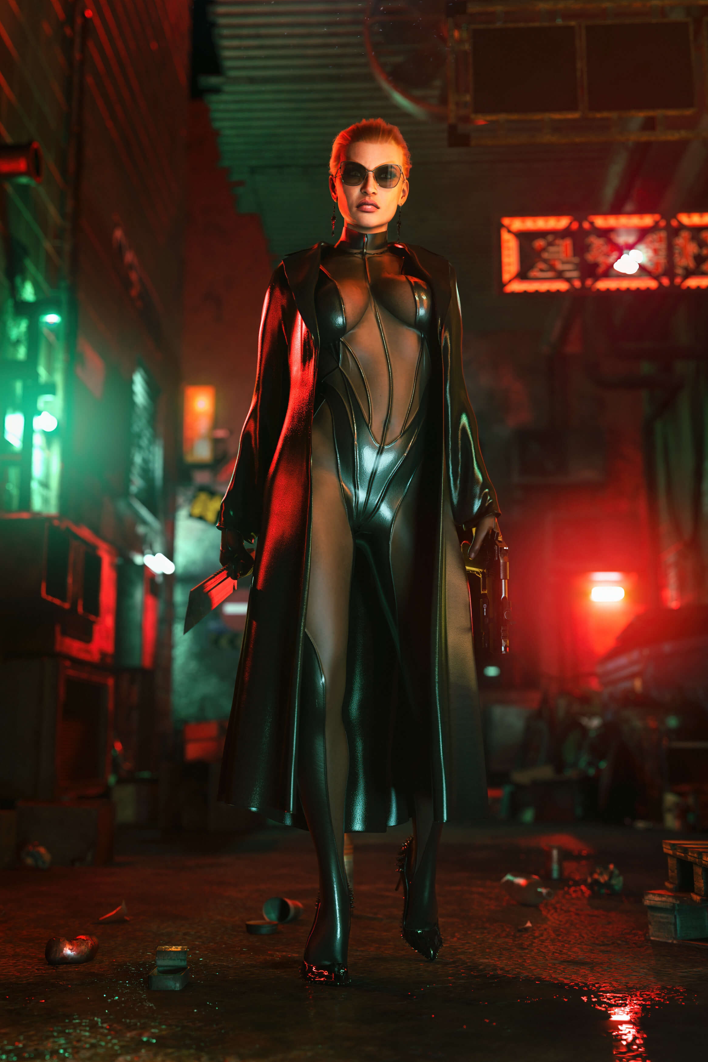 Back Alley 3D Render, Digital Art by francobel