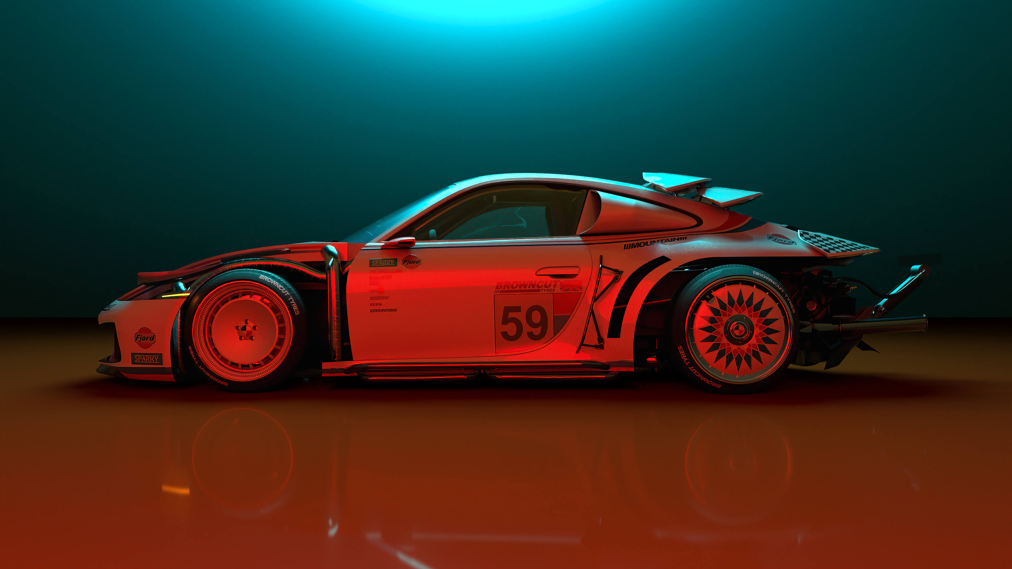 Cyber Car 3D Render, Digital Art by francobel