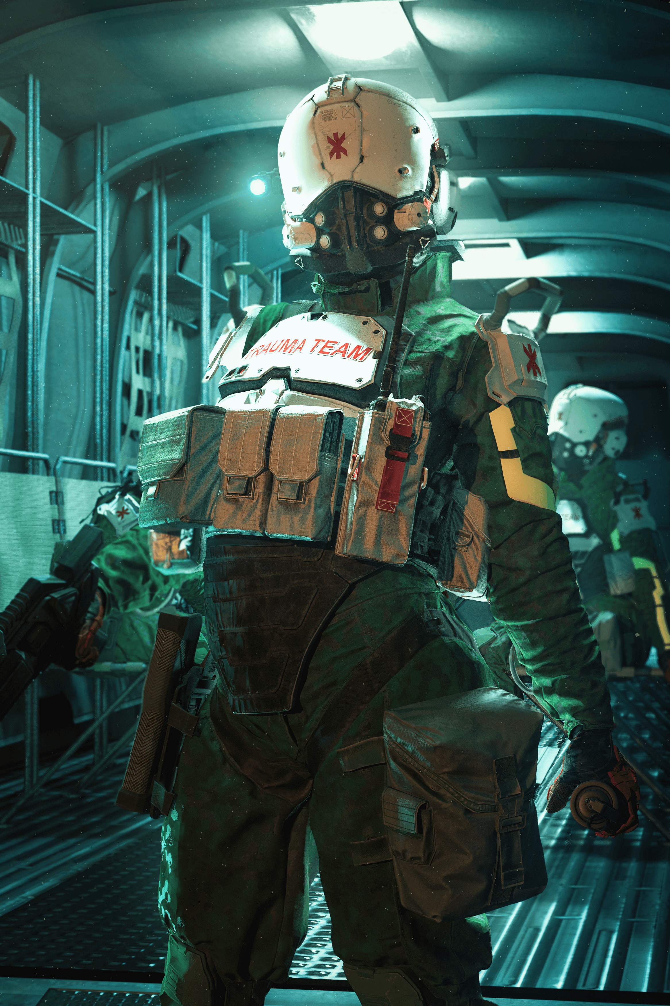 Cyber Trauma Team 3D Render, Digital Art by francobel