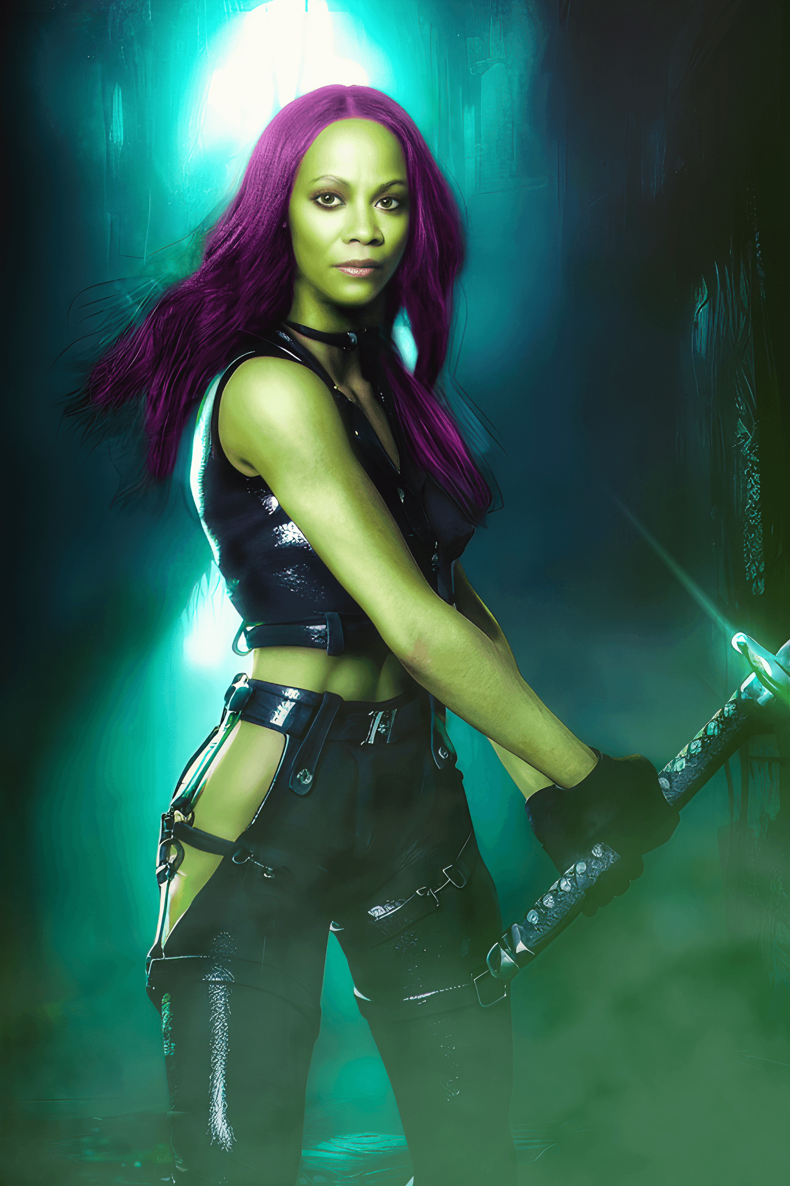 Gamora for G9 3D Render, Digital Art by francobel