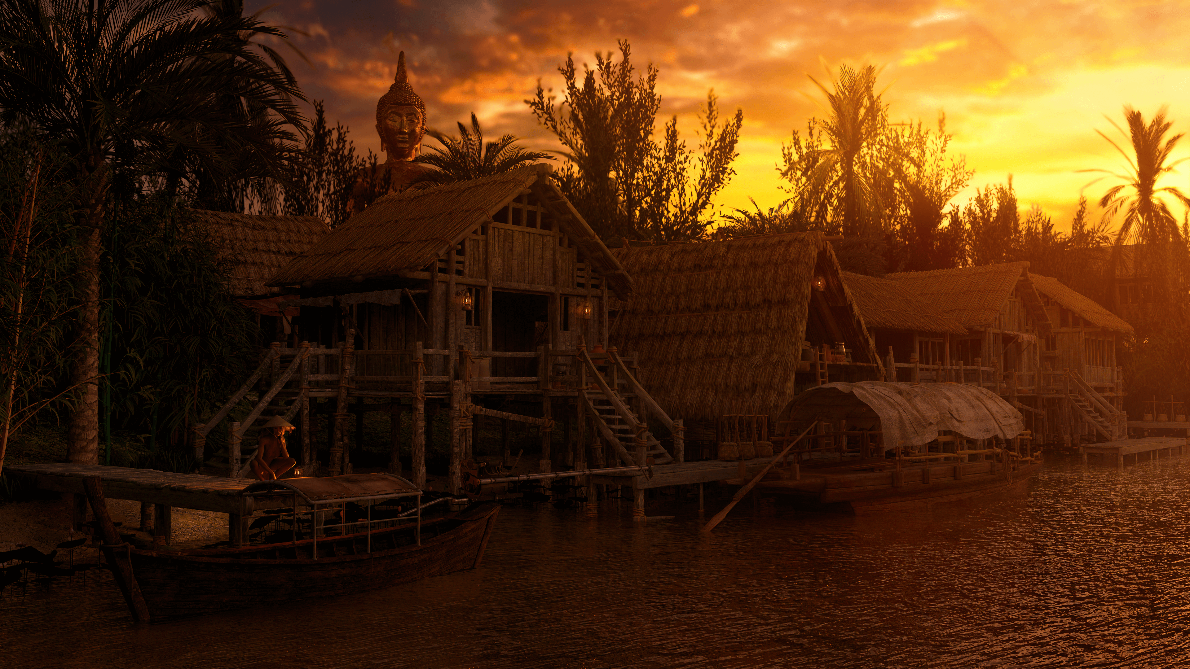 Peaceful 3D Render, Digital Art by francobel