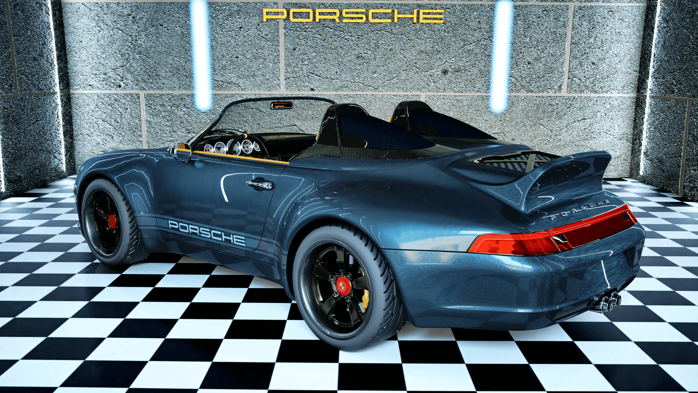Porsche 993 Gunther Werks Speedster 3D Render by francobel