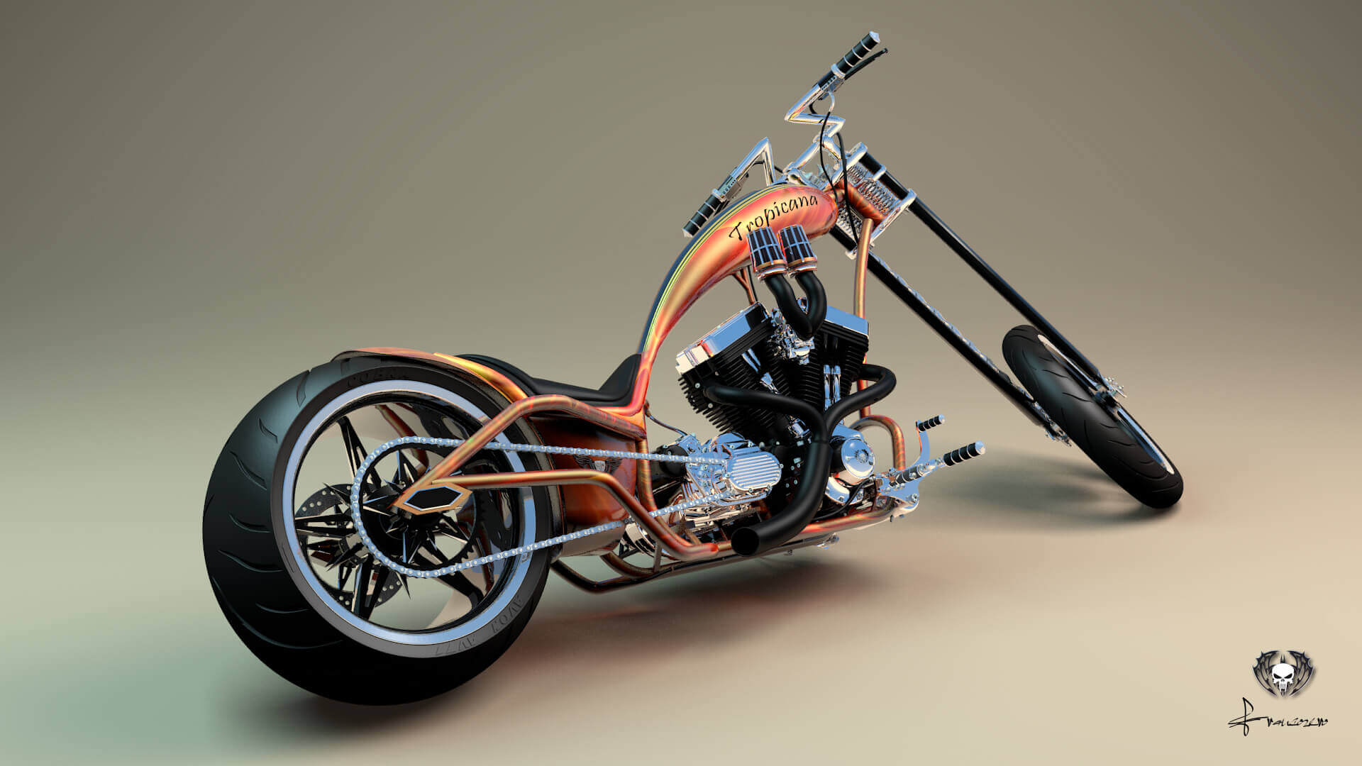 JSR Chopper Tropicana - 3D Model by francozero