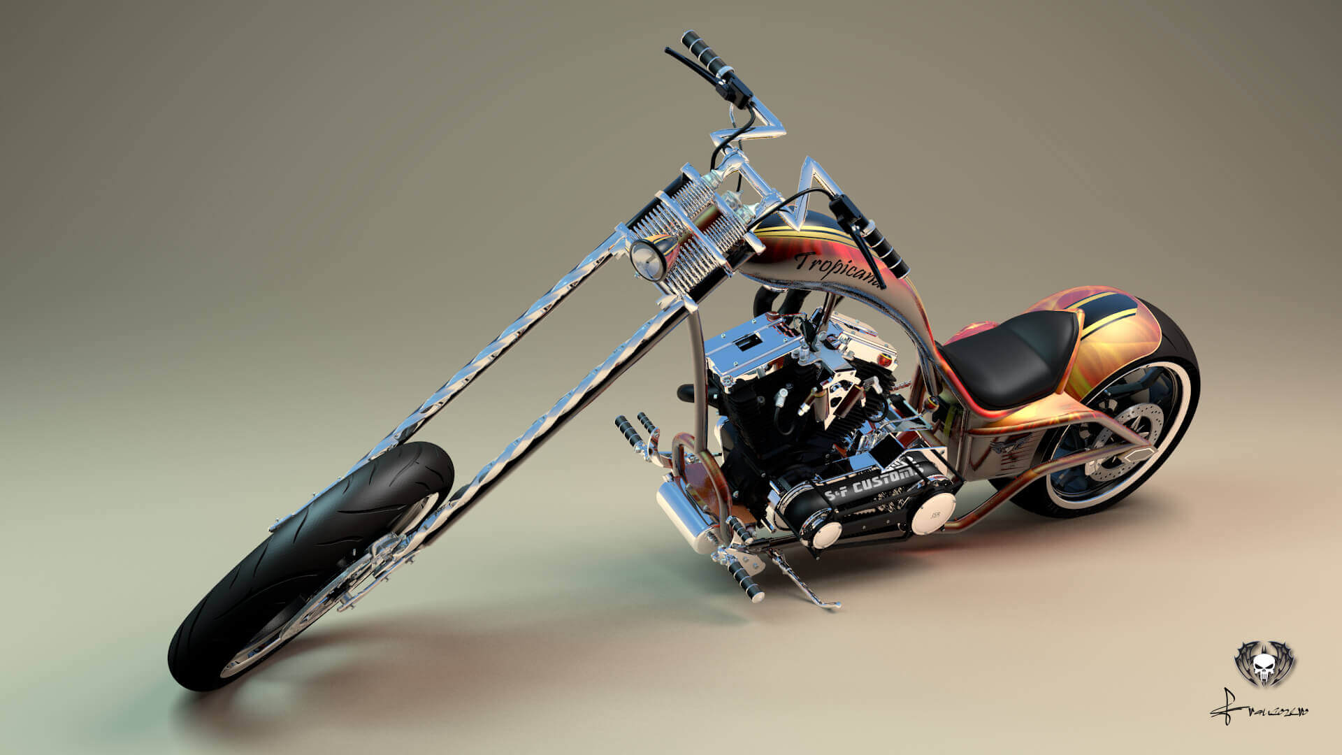 JSR Chopper Tropicana - 3D Model by francozero
