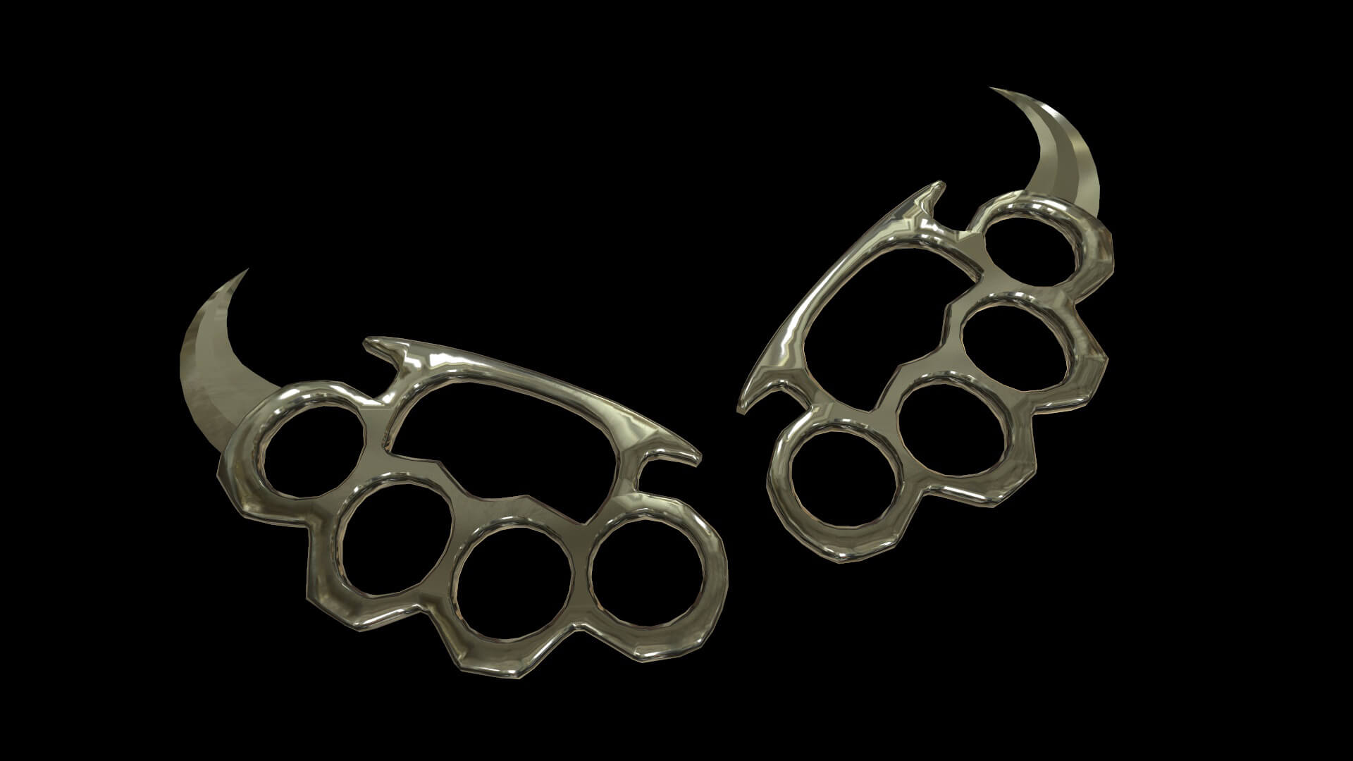 Karambit Brass Knuckles - 3D Model by Franklin Fireheart