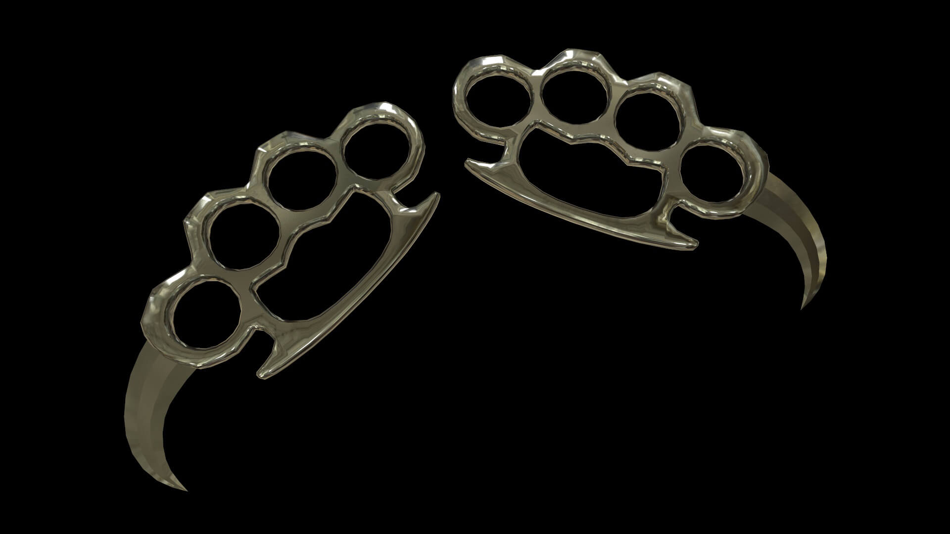 Karambit Brass Knuckles - 3D Model by Franklin Fireheart