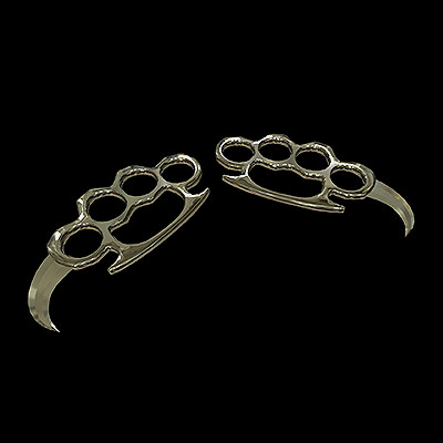 Spiked Brass Knuckles - 3D Model by Franklin Fireheart