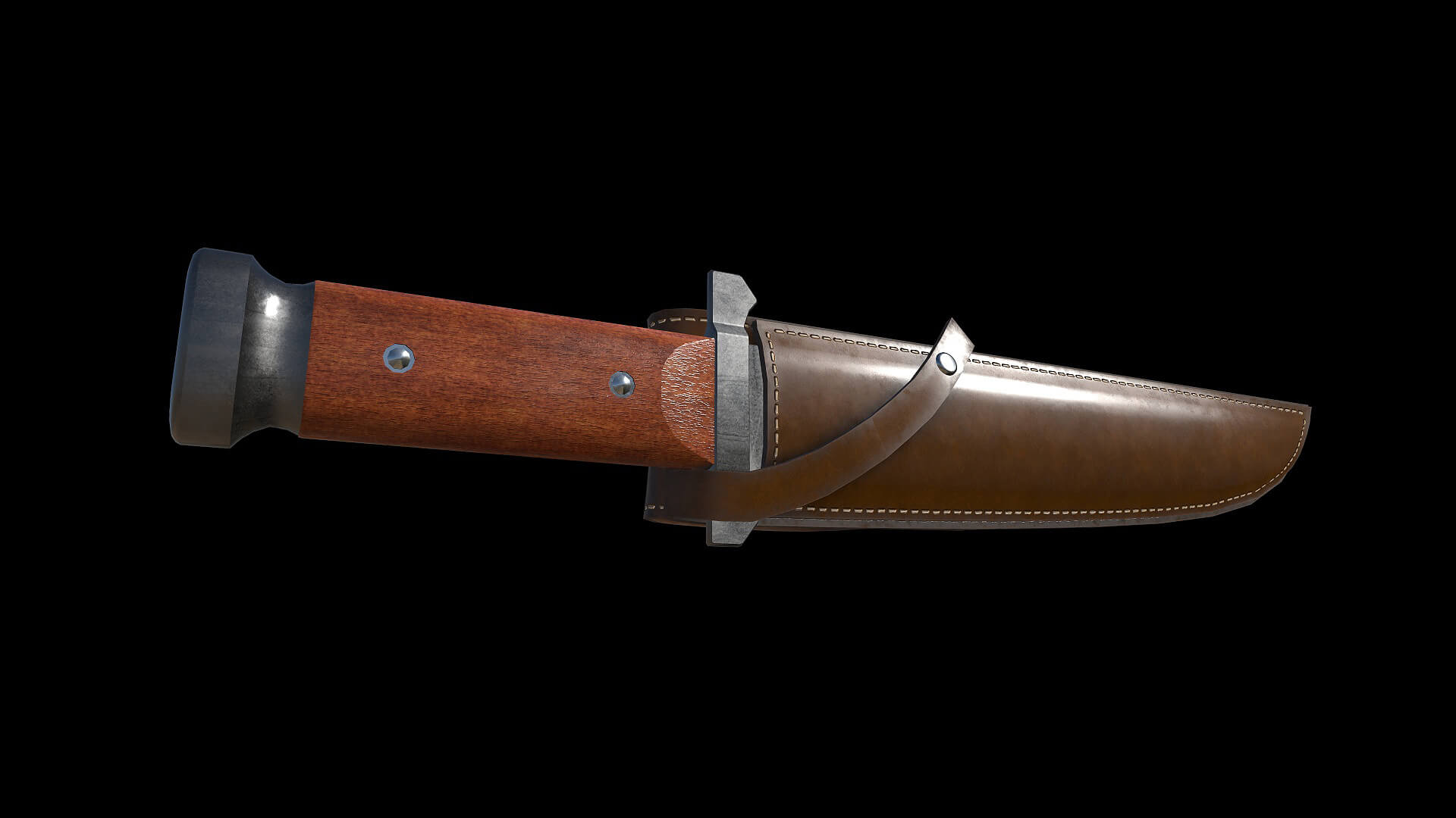 Military Combat Knife AB-0200 Replica 3D Model by Franklin Fireheart