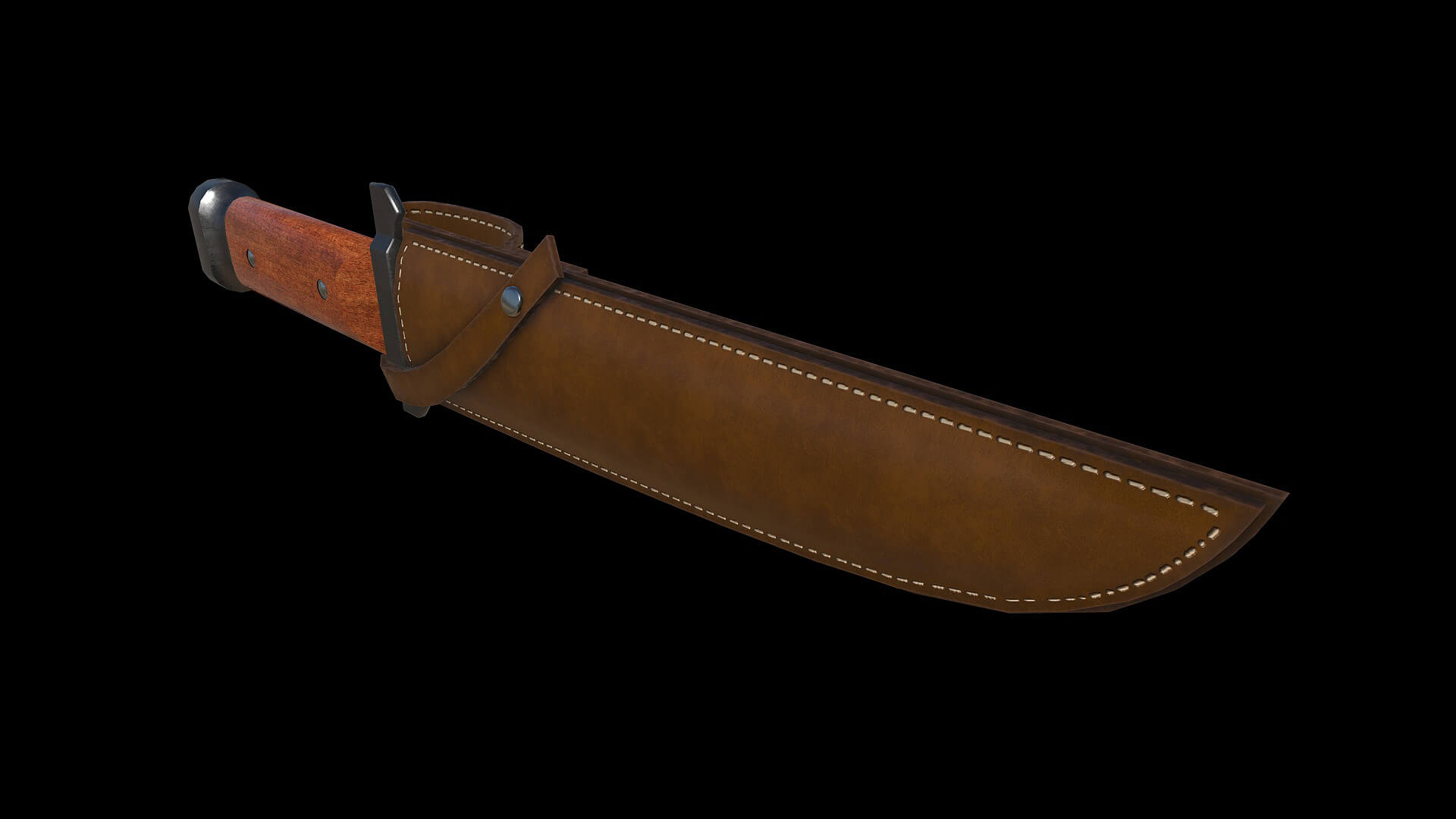 Military Combat Knife AB-0200 Replica 3D Model by Franklin Fireheart