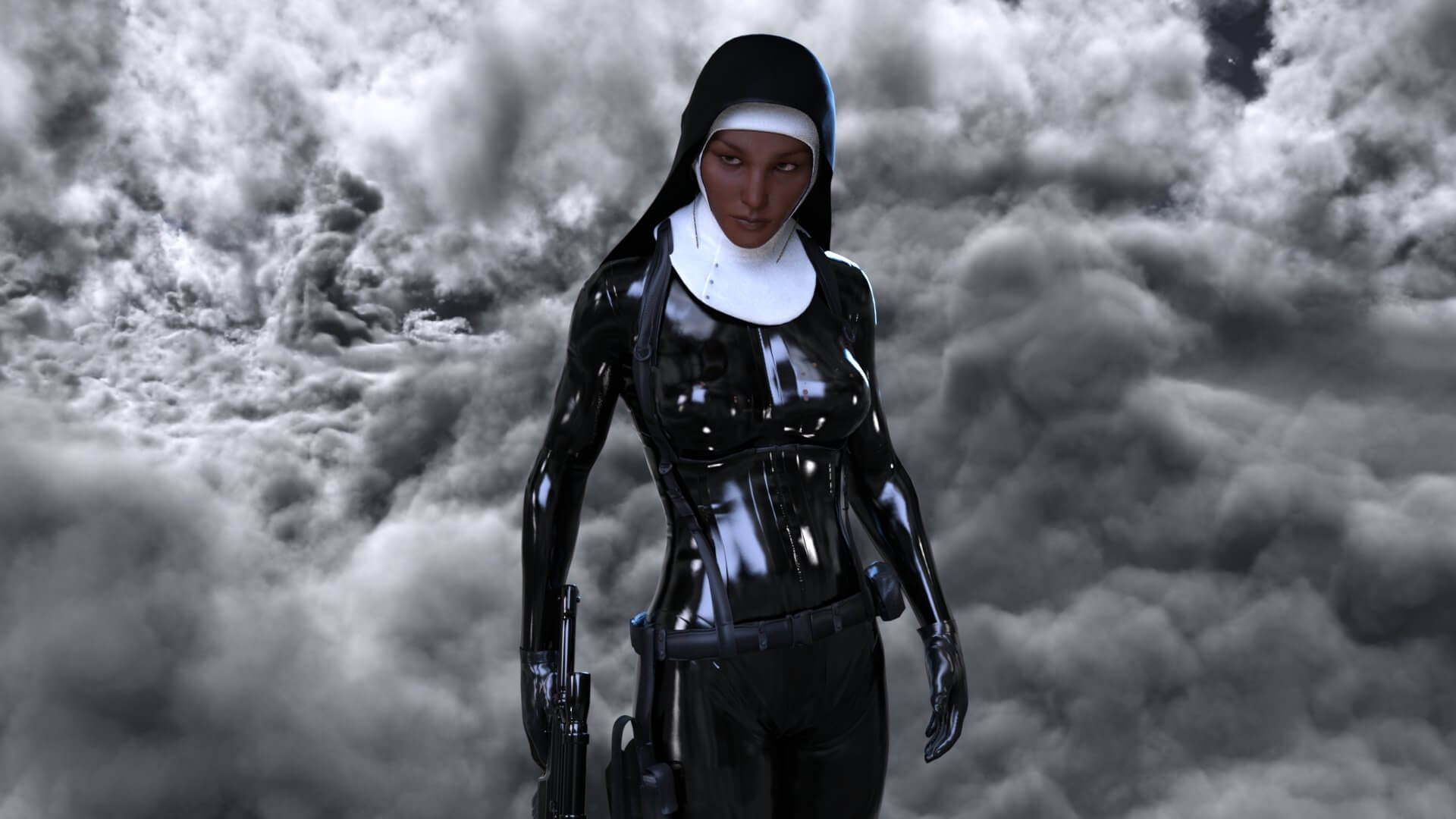 Hit Man Saint 3D Render, Digital Art by franmar