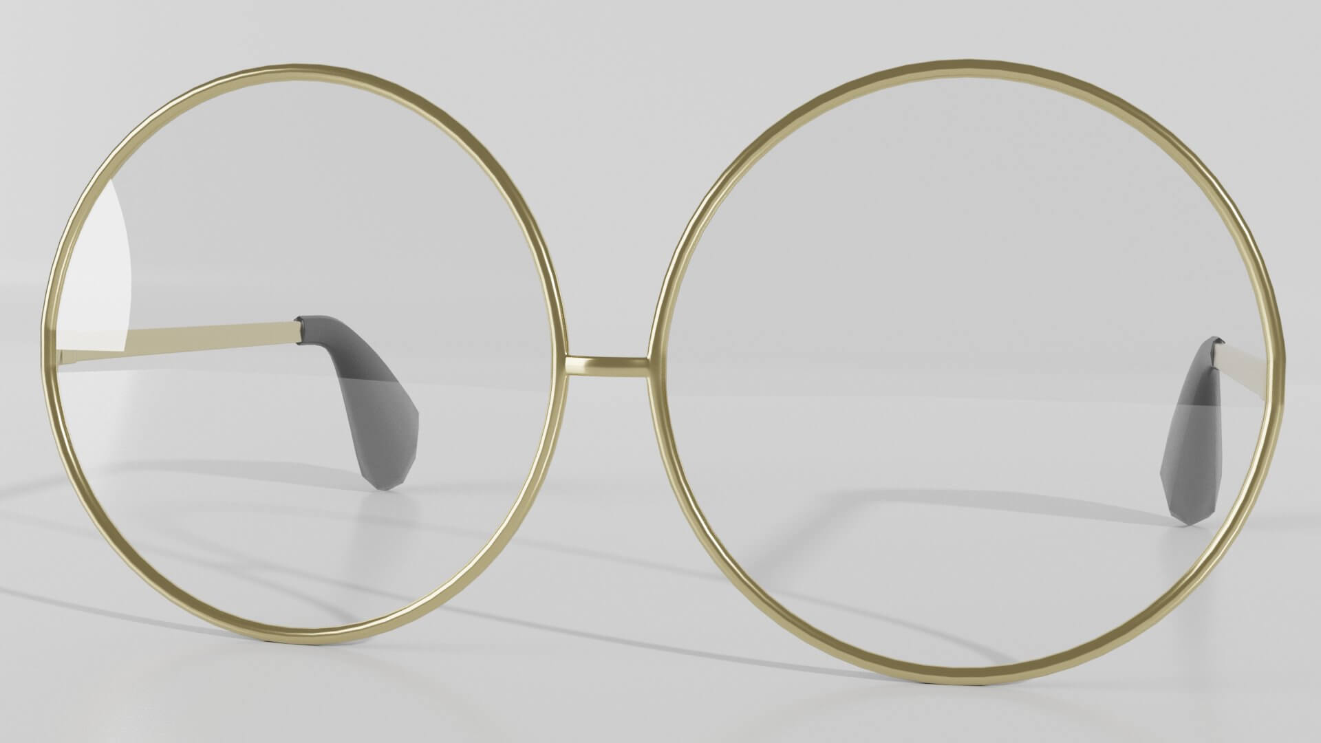 Round Frame Glasses - 3D Model by freshfrozen