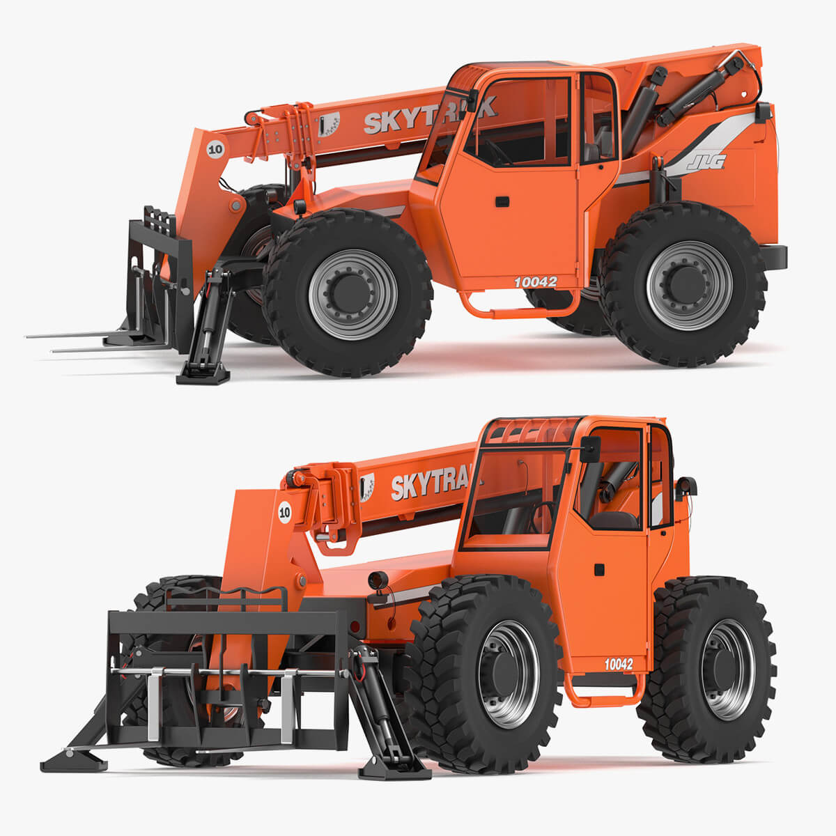 10042 SkyTrak Telehandler - 3D Model by frezzy