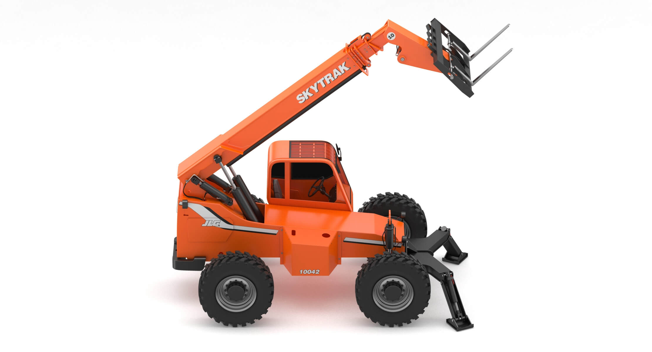 10042 SkyTrak Telehandler - 3D Model by frezzy